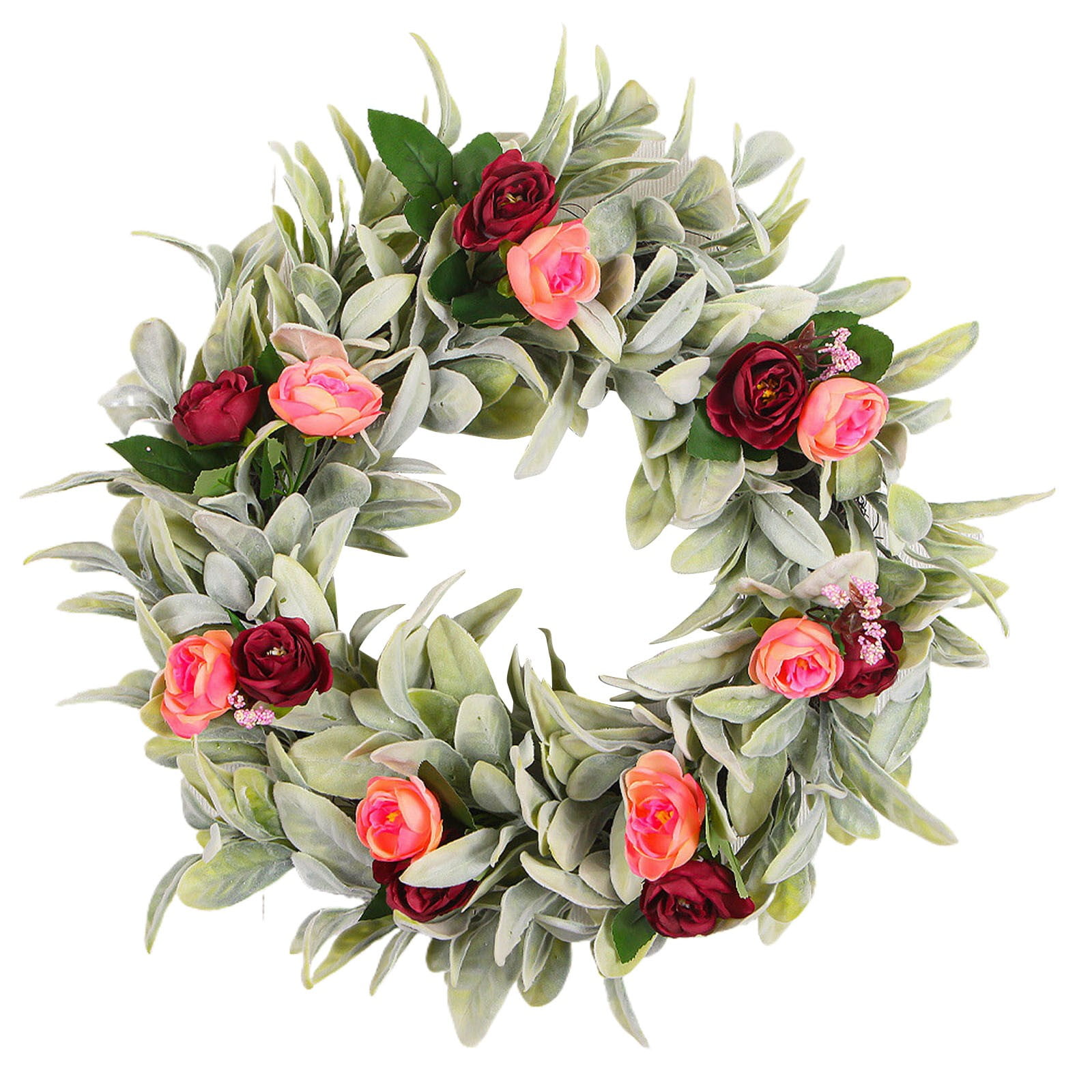 Plastic Summer Berry Wreath, Pastel Tones, Cottage Farmhouse Style, for ...