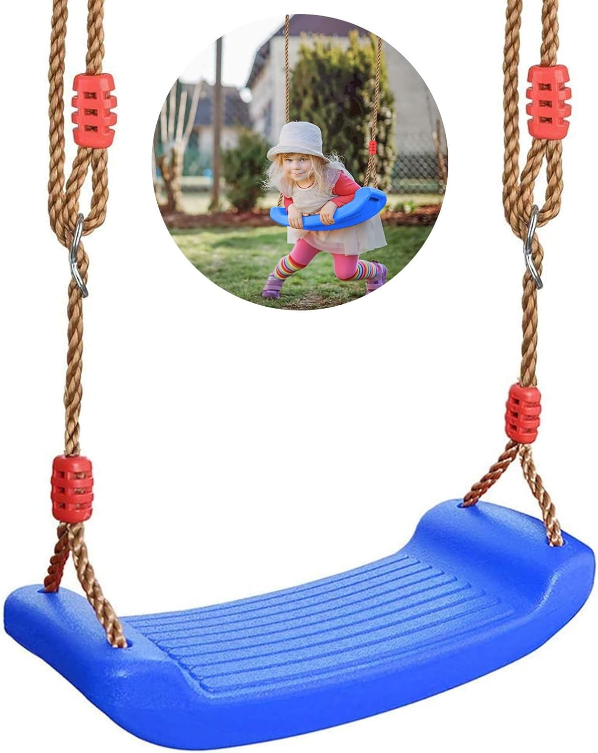 Plastic Swing Seat Garden Swing Indoor Outdoor Children's Swing ...