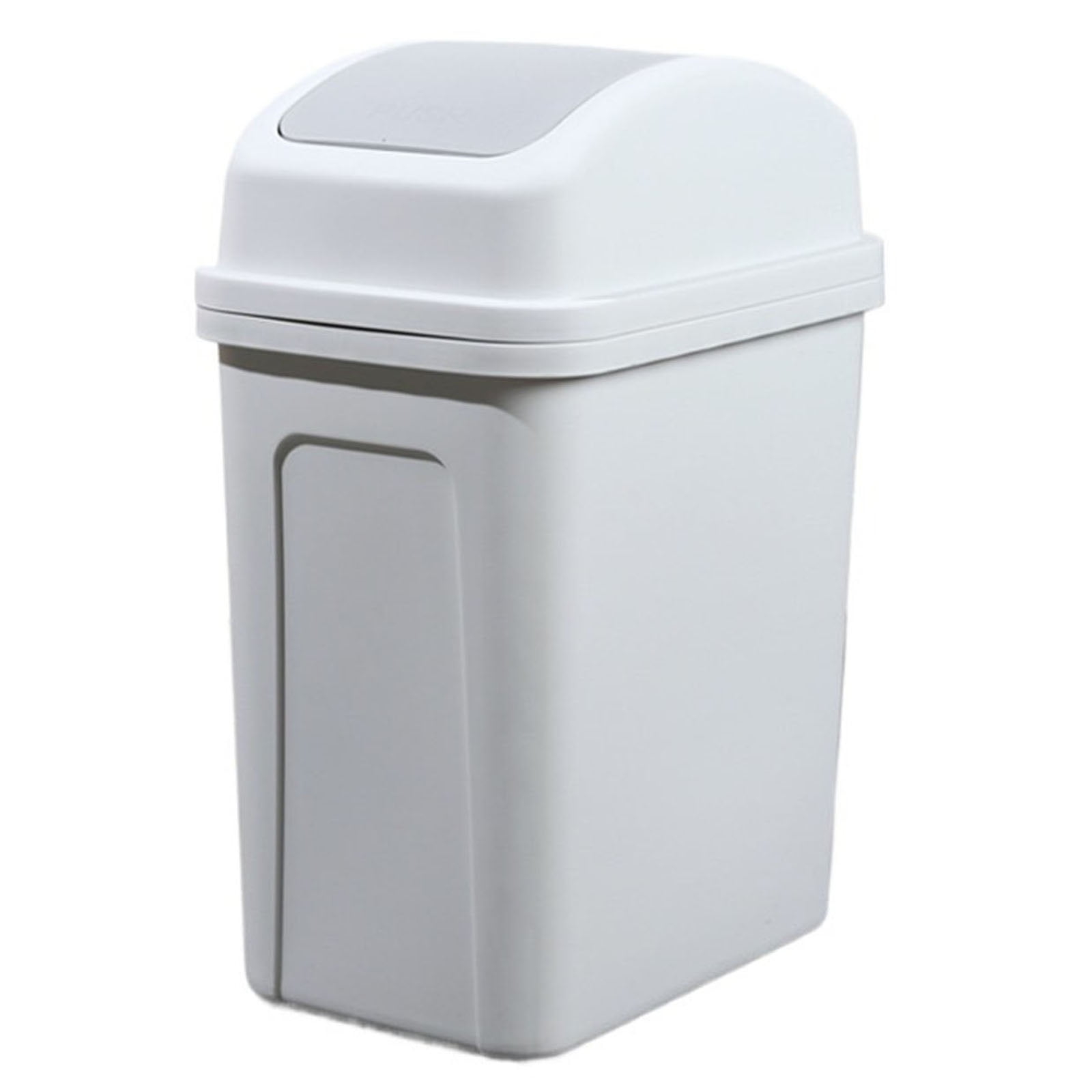 Plastic Swing Top Trash Can, Compact Waste Bin for Under Desk, Portable ...