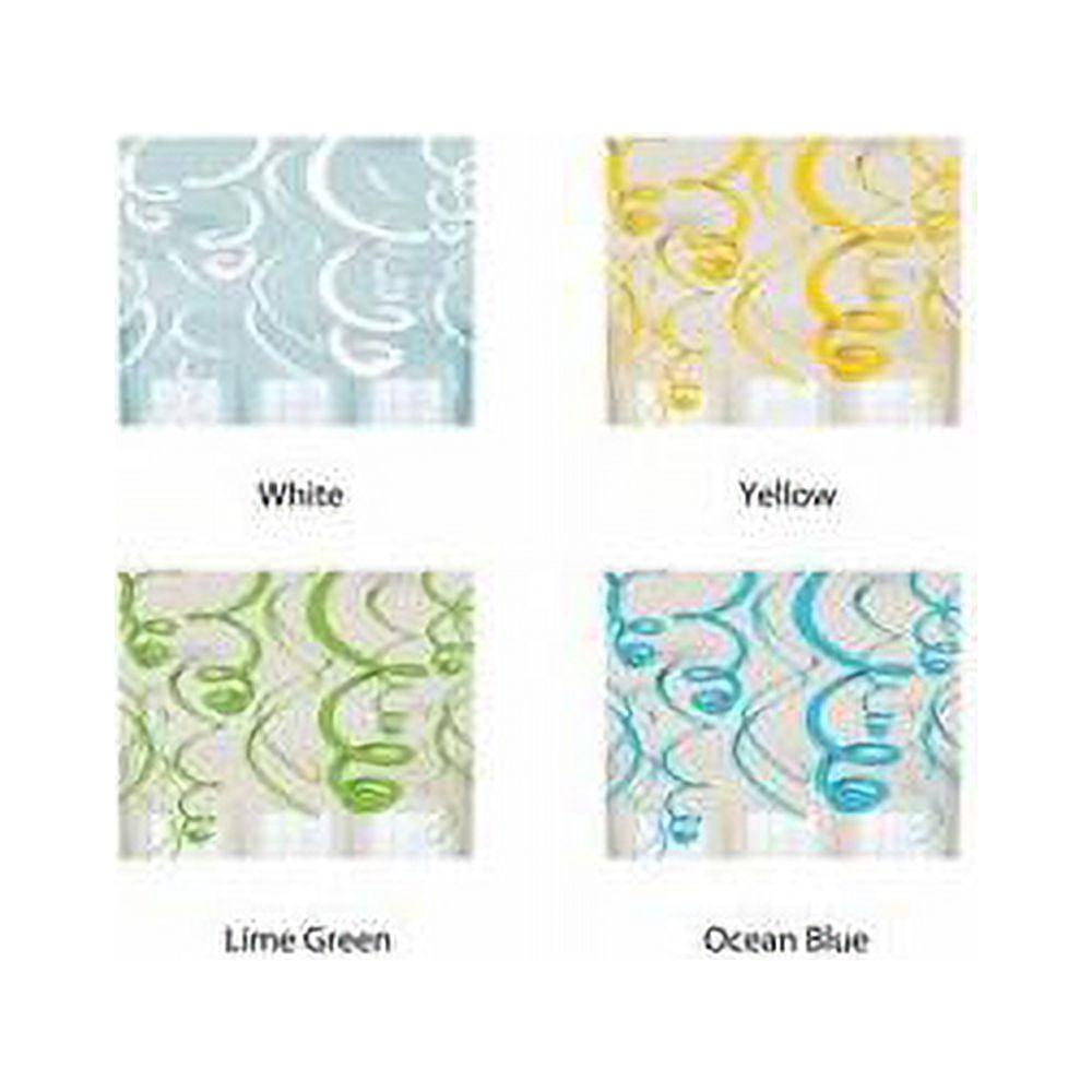 Plastic Swirl Decorations Bright Pink - Walmart.com