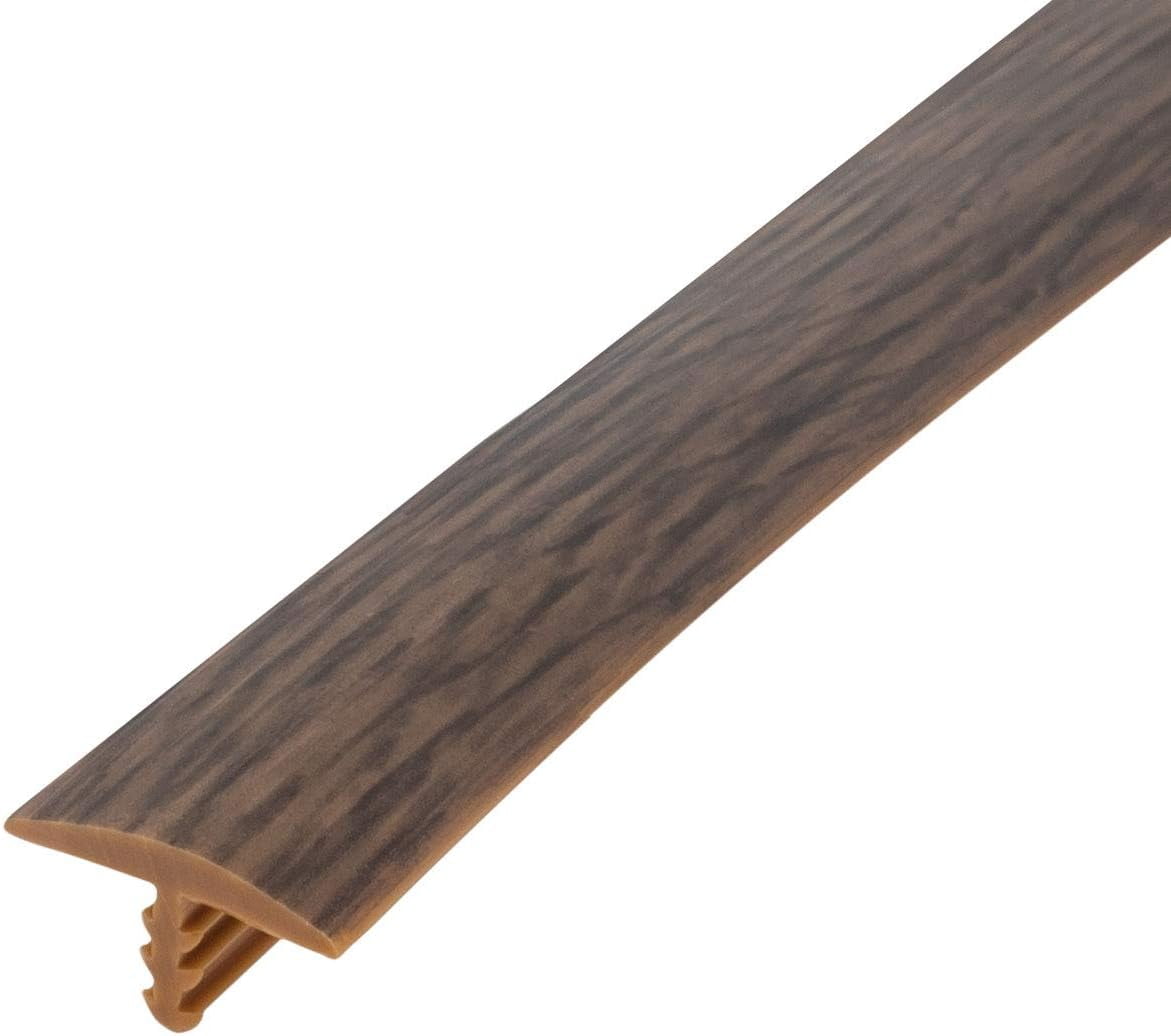 Plastic T-Molding 5/8 Inch Teak/Hickory Flexible Polyethylene Center ...