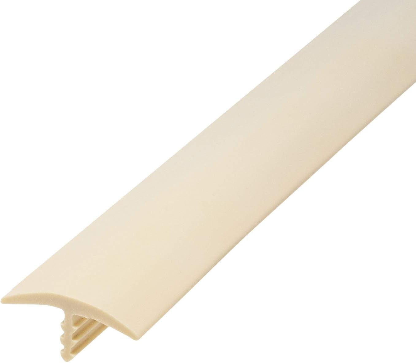 Plastic T-molding 11/16 Inch Almond Flexible Polyethylene Center Barb ...