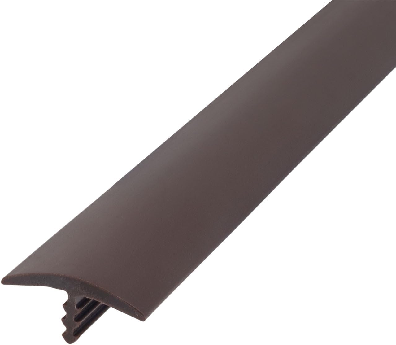 Plastic T-molding 11/16 Inch Dark Brown Flexible Polyethylene Center ...