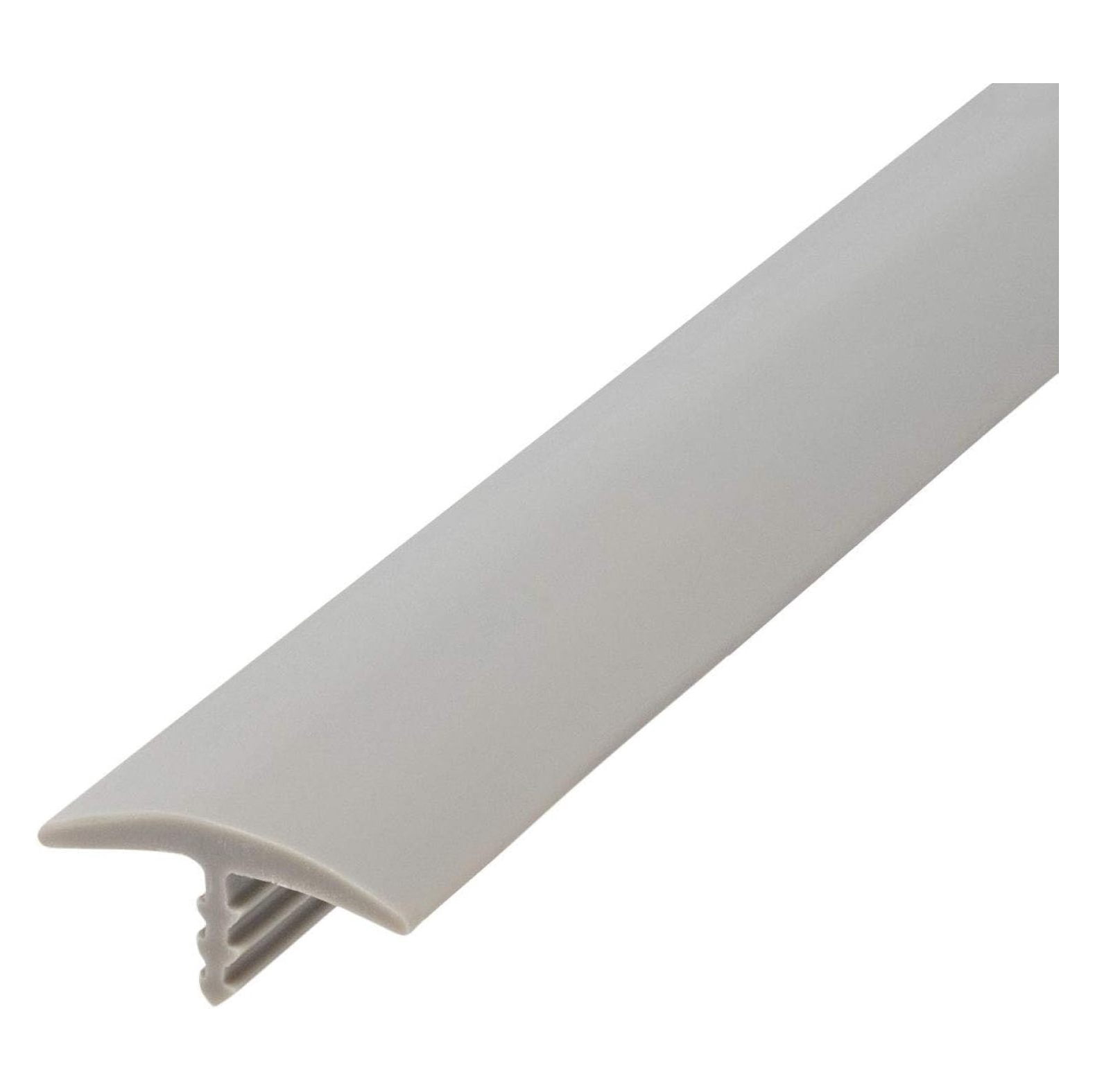 Plastic T molding 3/4 Inch Wide Opti Gray Flexible Polyethylene Center ...