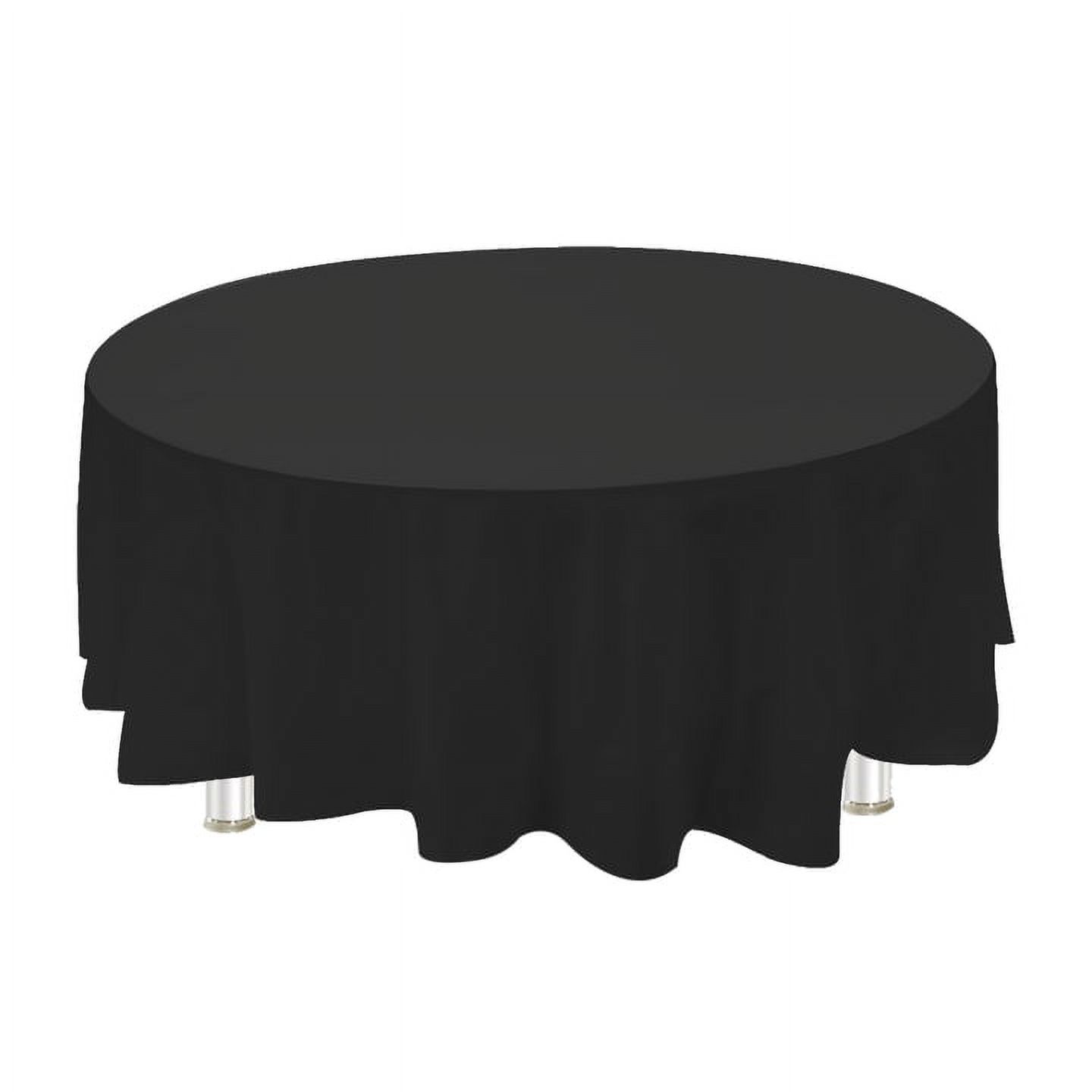 Plastic Table Cover, Round, 84-Inch, Black - Walmart.com