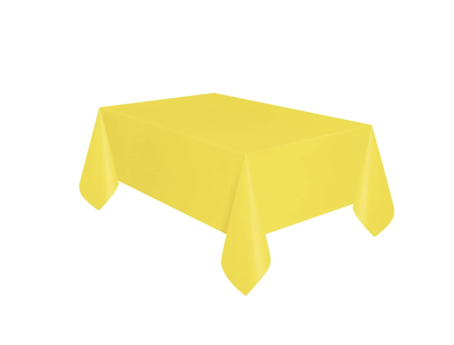 Unique Industries Plastic Tablecloth, Neon Yellow, 108 x 54 in ...
