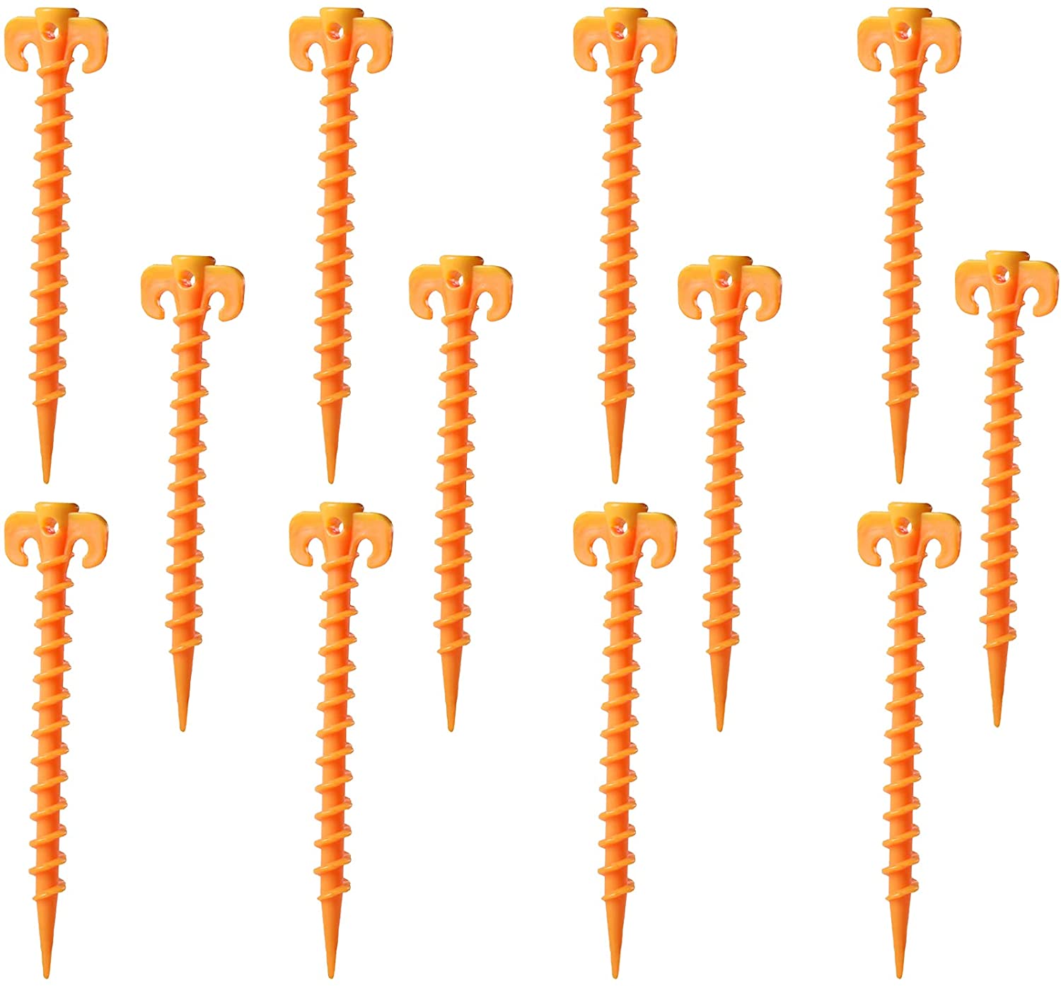 Plastic Tent Pegs, Spiral Tent Pegs Heavy Duty Tent Pegs, Durable ...