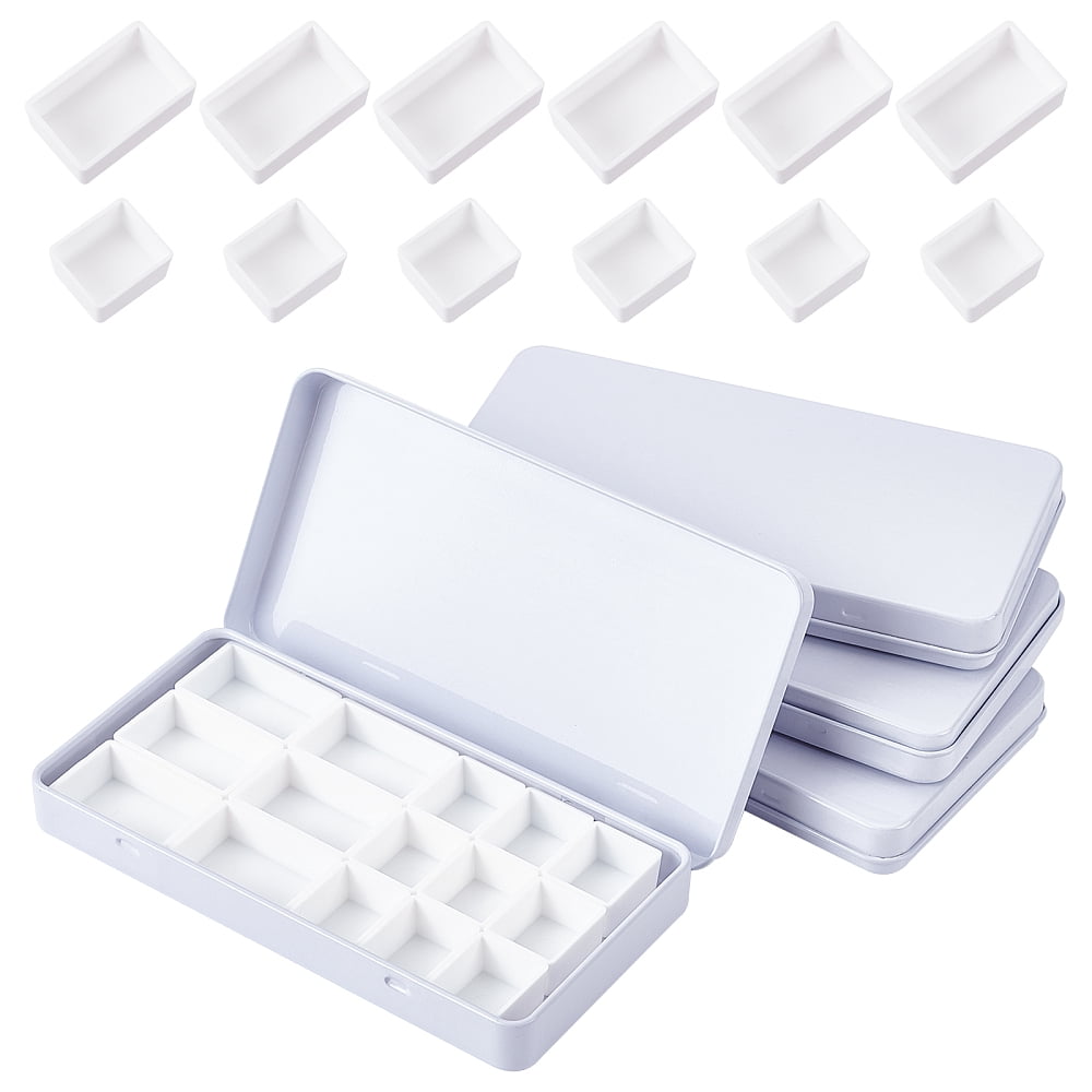 Plastic & Tin Box Empty Watercolor Paint Pans for Paint Case Art ...