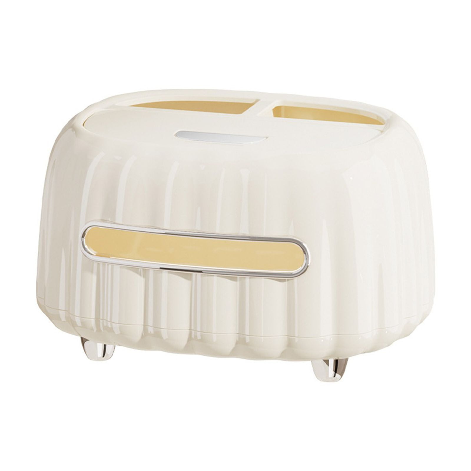 Plastic Tissue Box Cover with Storage Rectangular Tissue Holder ...