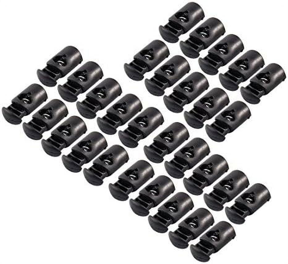 Plastic Toggle Spring Stop Single Hole String Cord Locks Lanyard