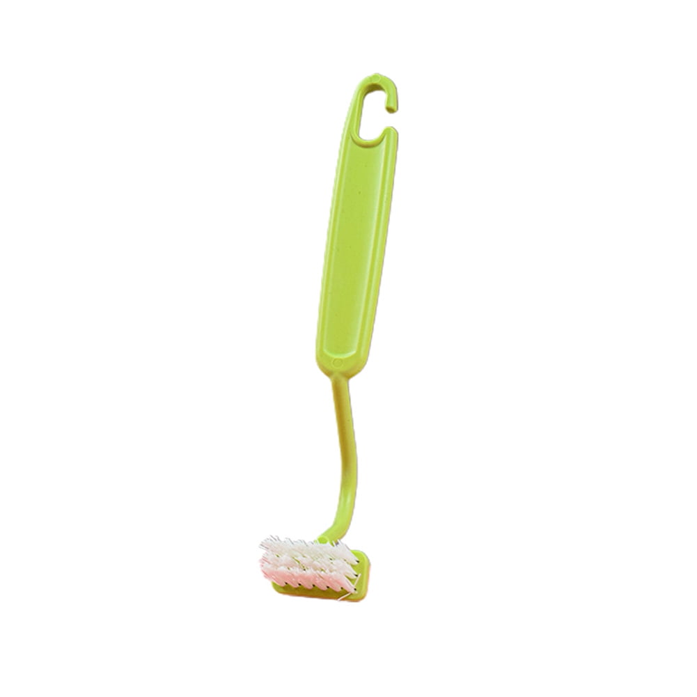 Plastic Toilet Under Rim Cleaning Brush S-Type Curved Bent Handle ...