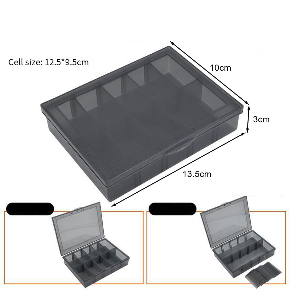 Plastic Multi-Grid Tool Parts Box Storage Screw Box Electronic ...