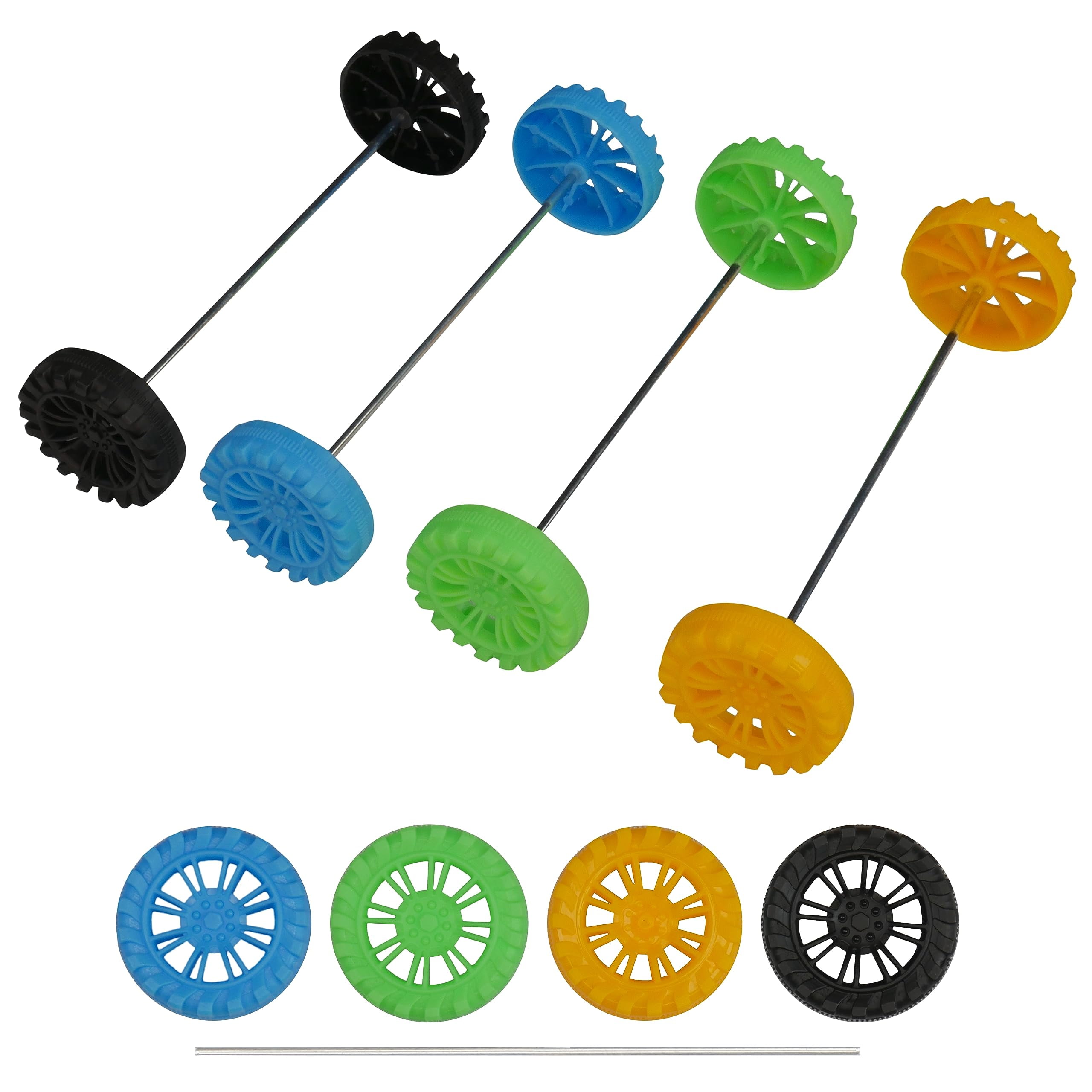 Plastic Toy Wheels and Steel Axles for DIY STEM Projects - Walmart.com