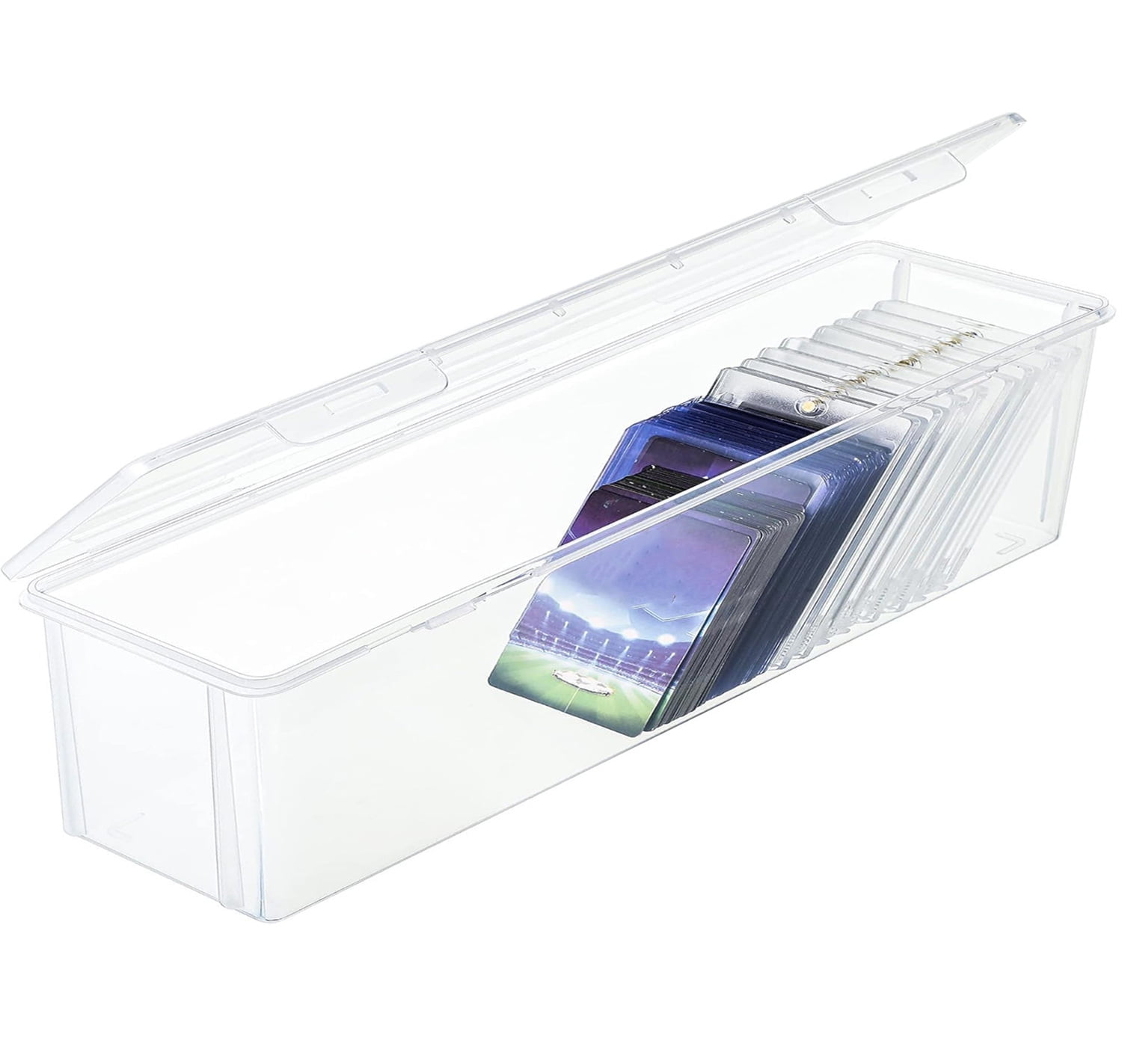 Plastic Trading Card Storage Box,Bexikou Deck Card Box Organizer ...