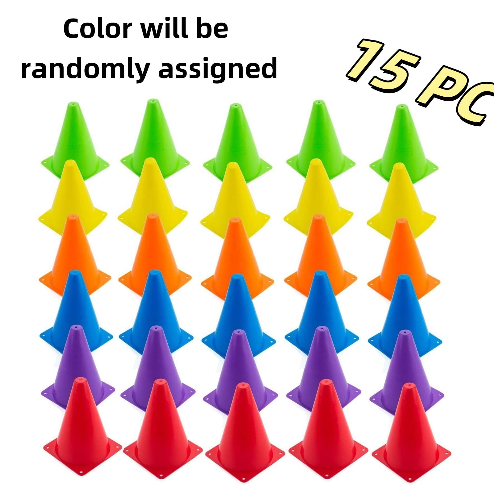 Plastic Training Traffic Cones, Sport Cones, Agility Field Marker Cones ...