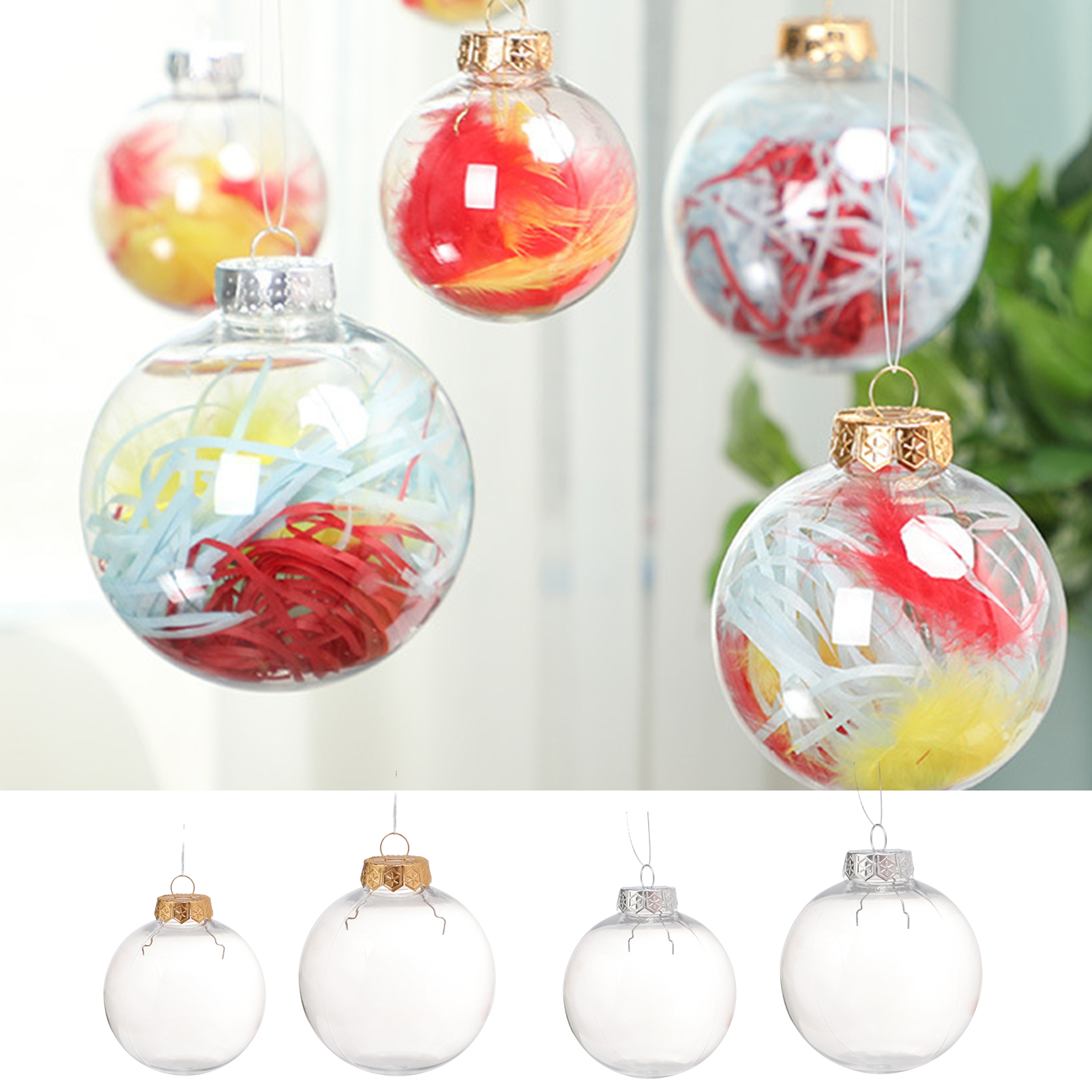 Plastic Transparent Ball Decorations - Smooth Surface Creative ...