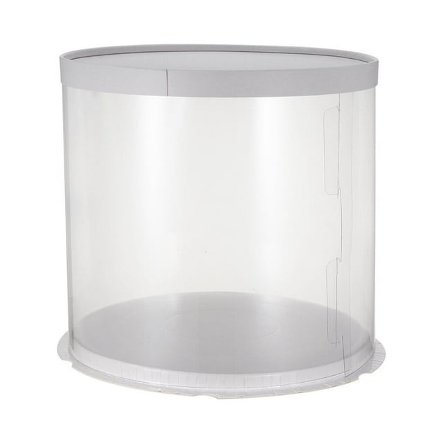 Plastic Transparent Cake Box Round Cake Packaging Boxes Organizer for ...