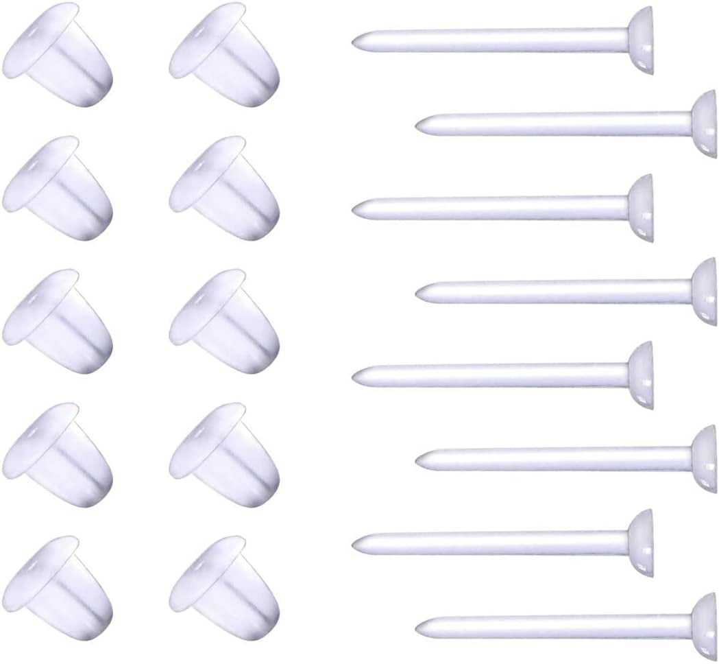 Plastic Transparent Earring and Clear Ear Lobe Retainer 1000 Pairs ...