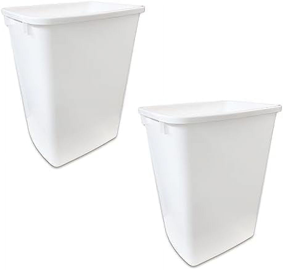 Plastic Trash Can - 35-Quart (9-Gallon) - Indoor Garbage Bin for ...