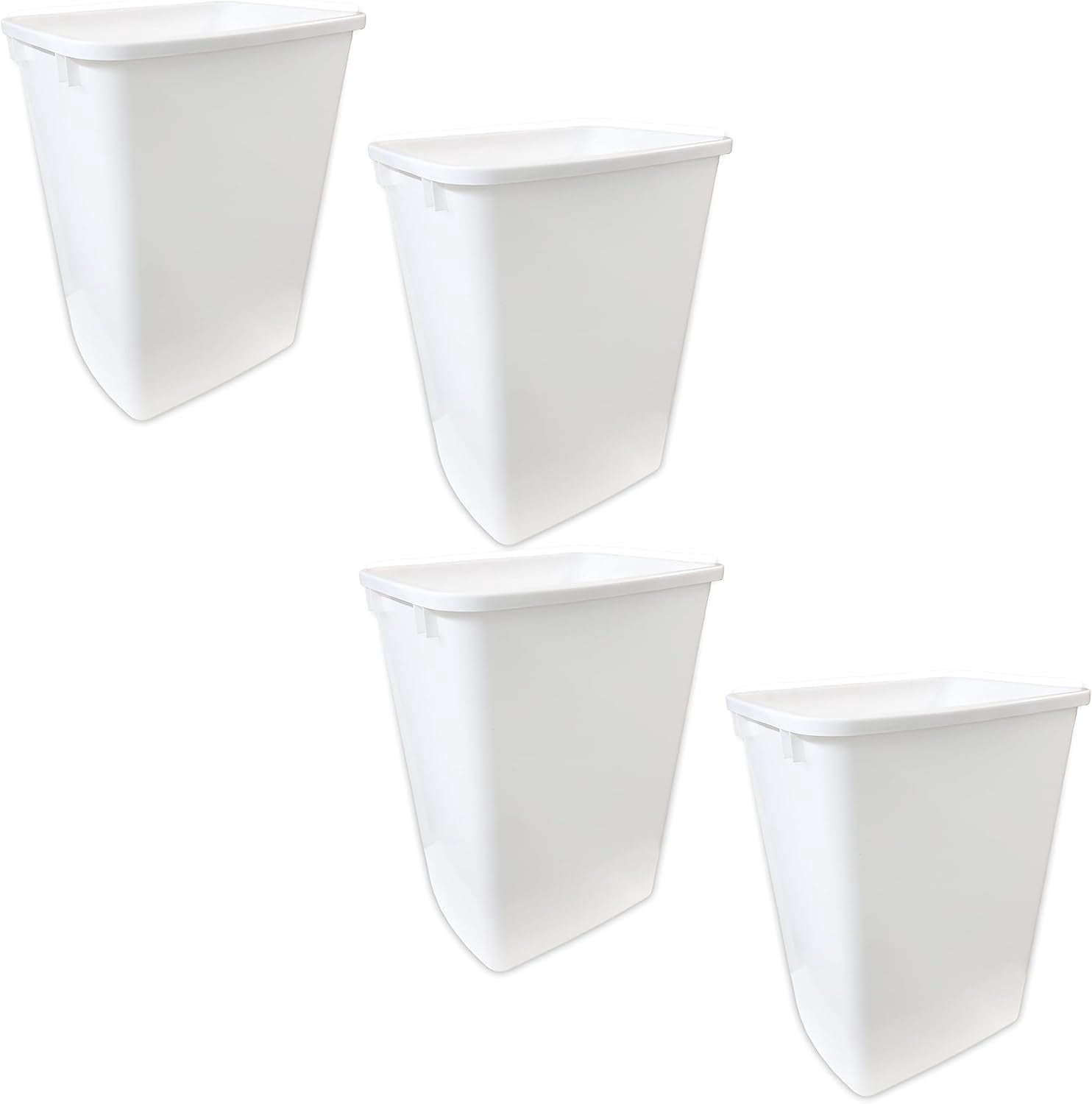 Plastic Trash Can - 35-Quart (9-Gallon) - Indoor Garbage Bin for ...