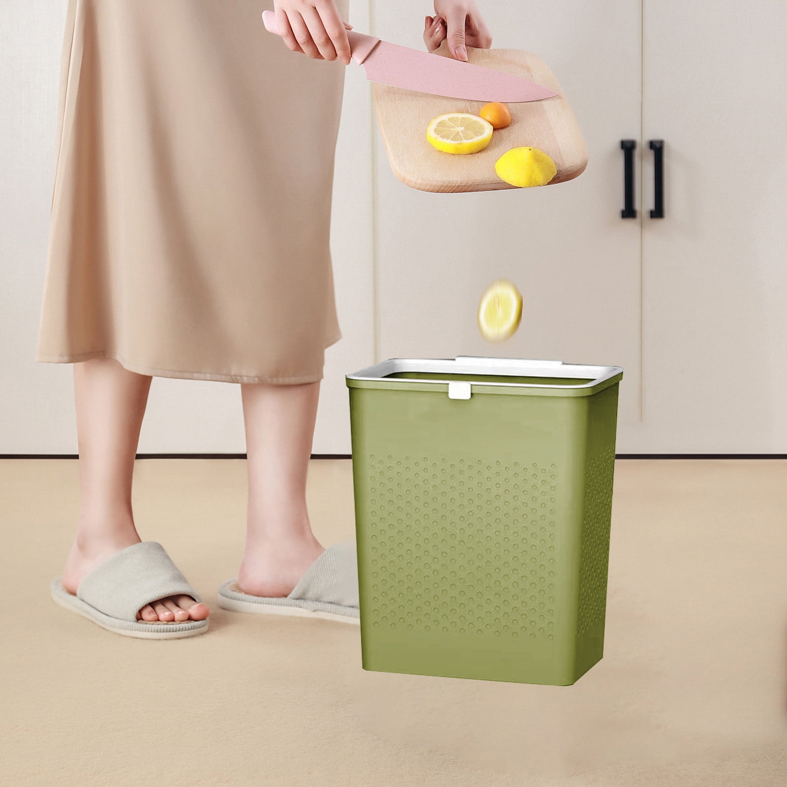 Plastic Trash Can Rectangular High Value Storage Bucket Household ...