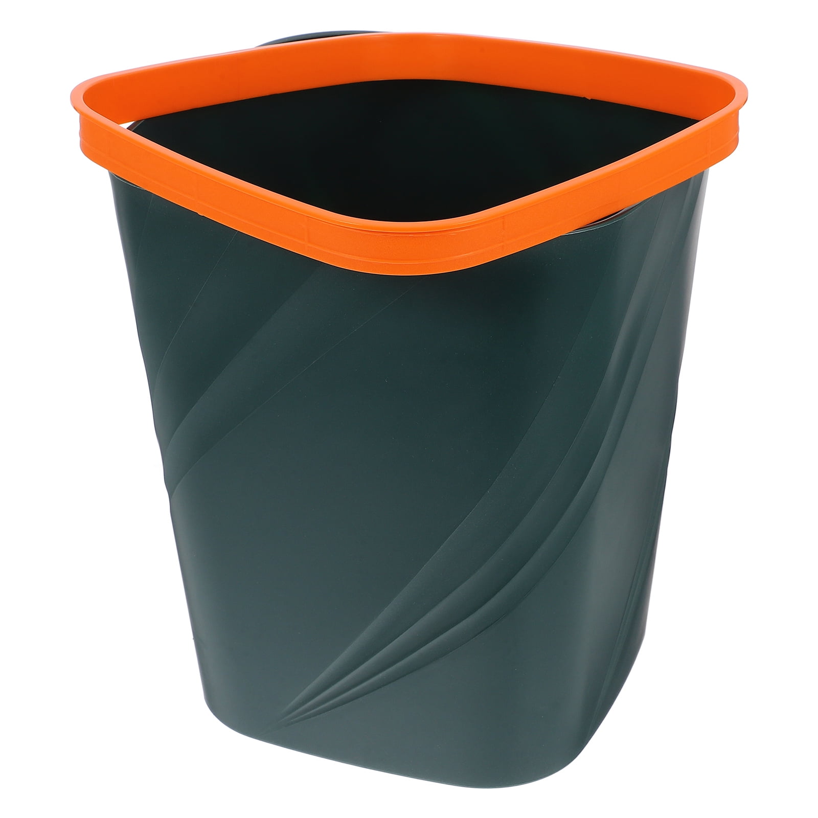 Plastic Trash Green Garbage Bin Large Wastebasket Trash Bucket Waste ...