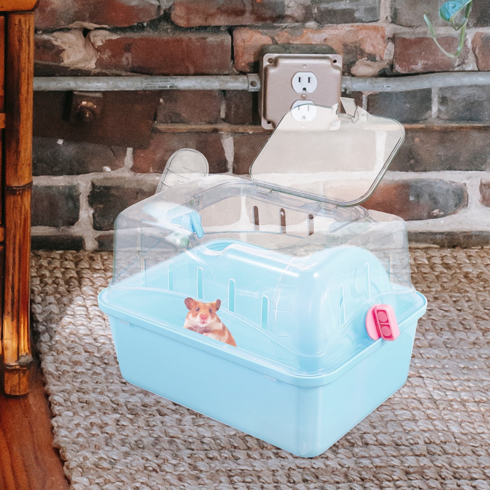 Plastic Travel Hamster Cage Hamster Takeaway Cage Portable Hamster ...