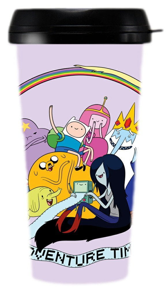 Plastic Travel Mug - Adventure Time - Finn and Jake Gang 16oz ptmg-at ...