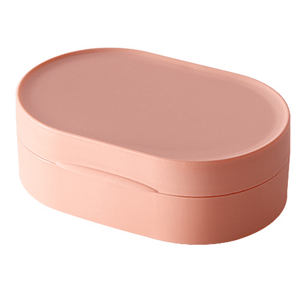 Plastic Travel Soap Container Portable Soap case for Shampoo Bar Round ...