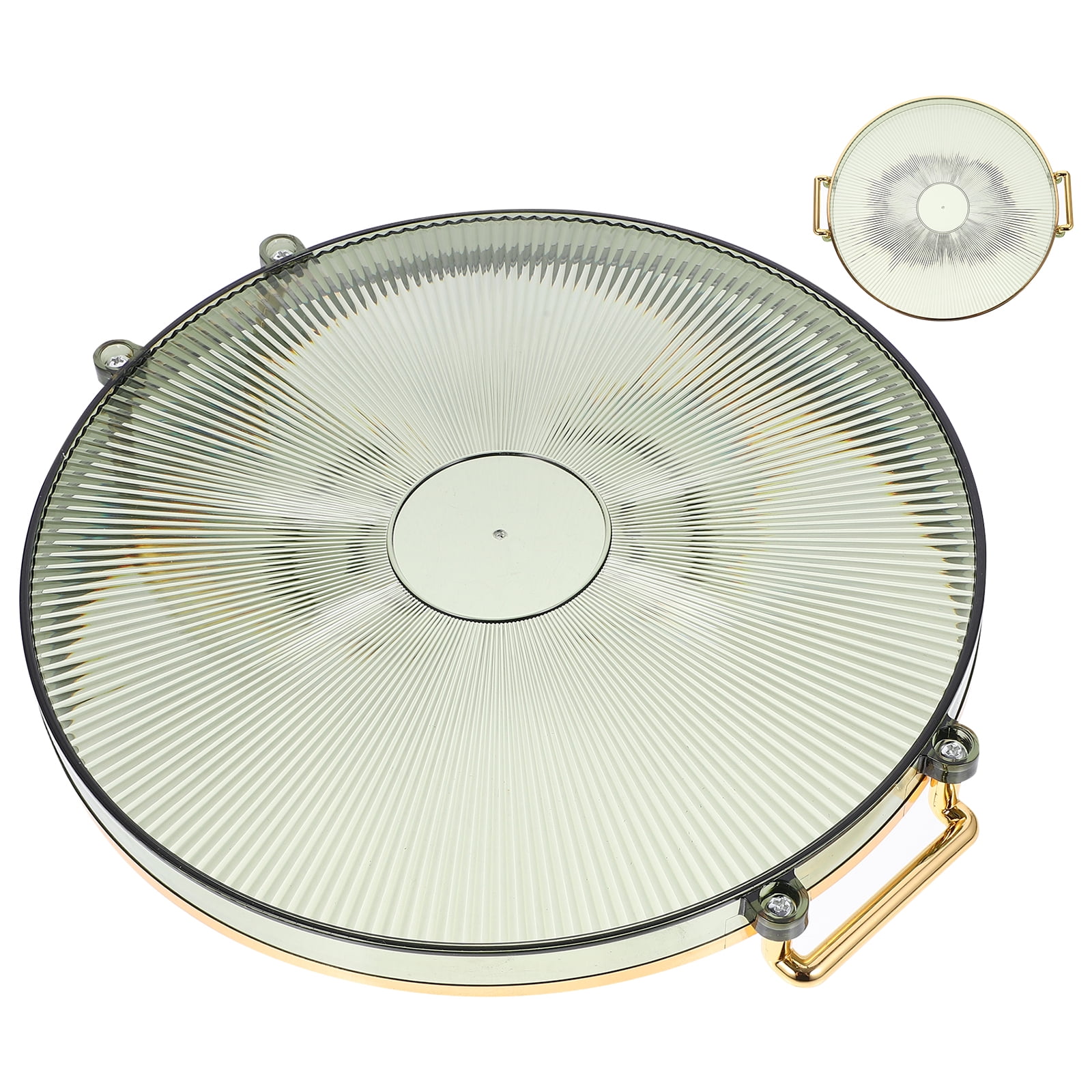 Plastic Tray Decorative Serving Trays Round Food Multi-function Drinks ...