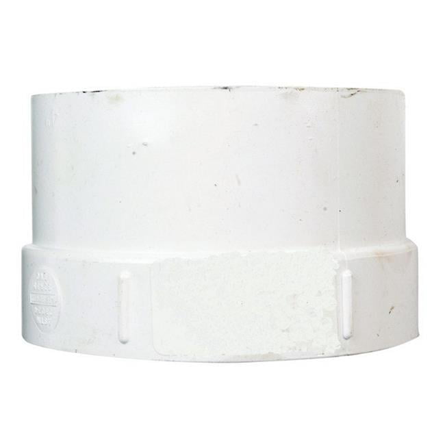 Plastic Trends 4 in. Hub x 4 in. Dia. FPT PVC Pipe Adapter - Walmart ...