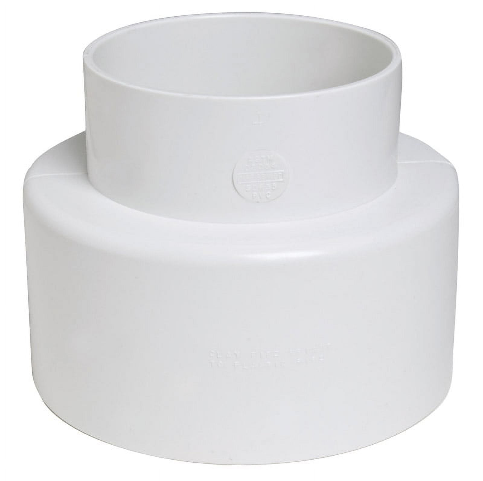 Plastic Trends 4 in. Hub x 4 in. Dia. Hub PVC Pipe Adapter - Walmart.com