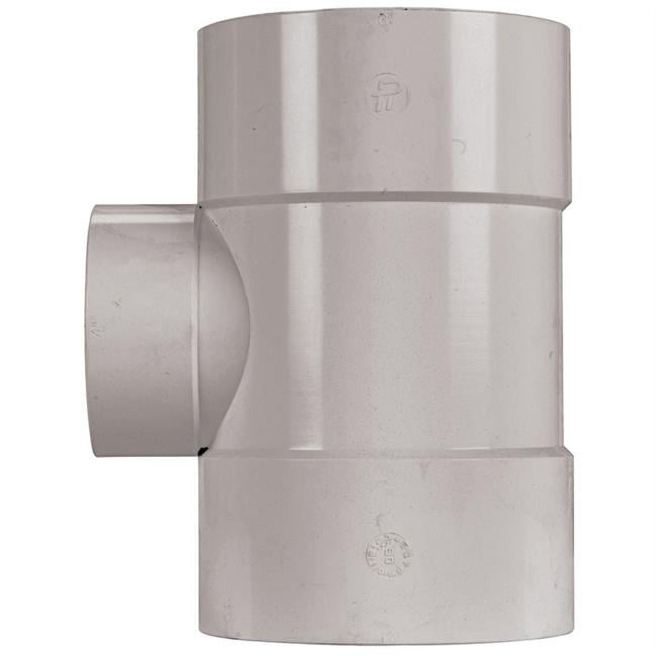 Plastic Trends 6 in. Hub x 6 in. Dia. Hub PVC Straight Tee - Walmart.com