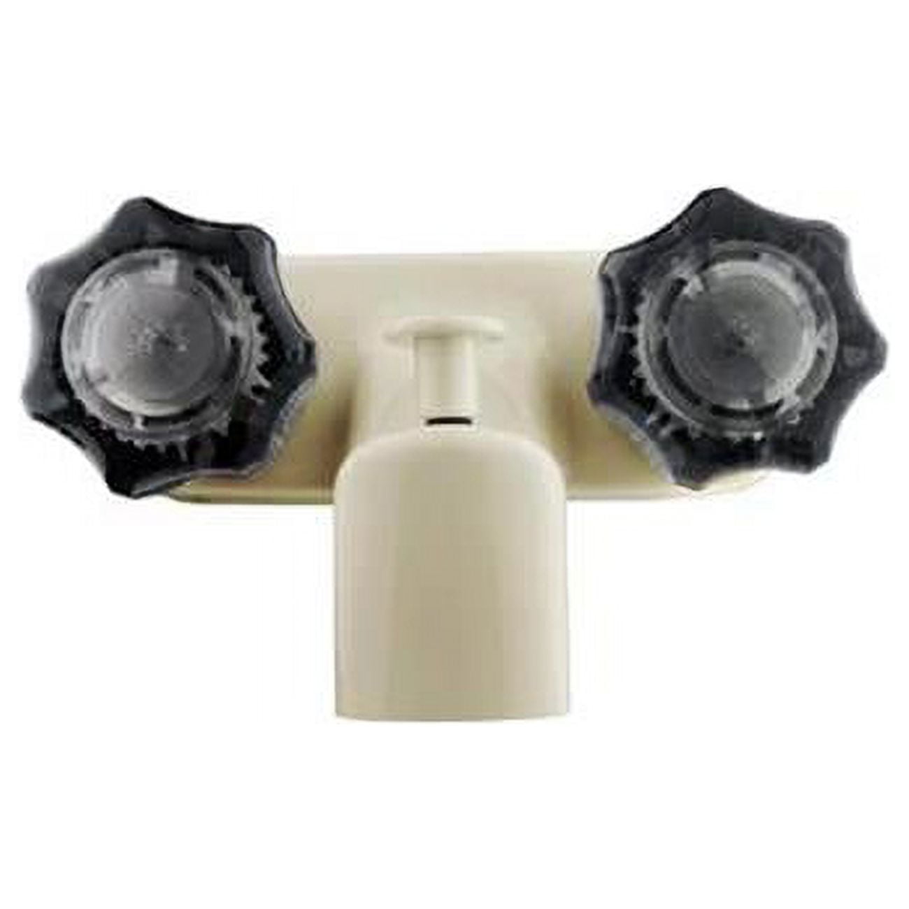 Plastic Tub & Shower Faucet with Acrylic Knobs Handles & Diverter ...