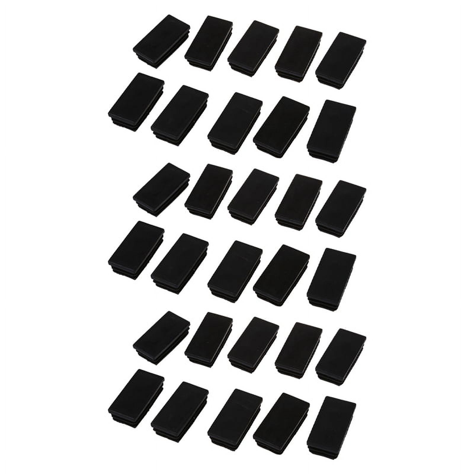 Plastic Tube Inserts End Blanking Cap 25X50mm 30 Pcs Black - Walmart.com