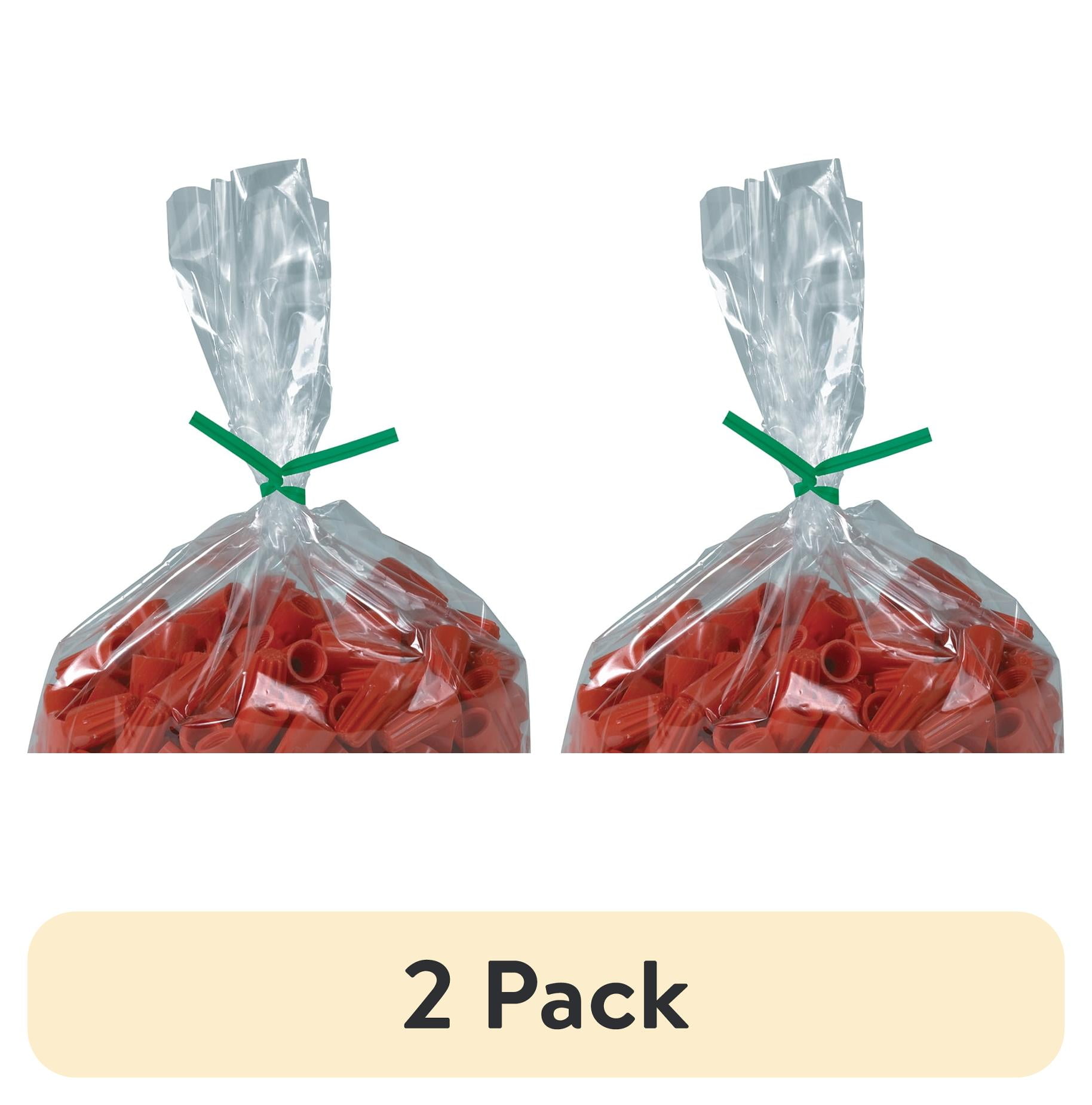 (2 pack) Plastic Twist Ties, 6" x 5/32", Green, 2000/Case (PLT6G ...