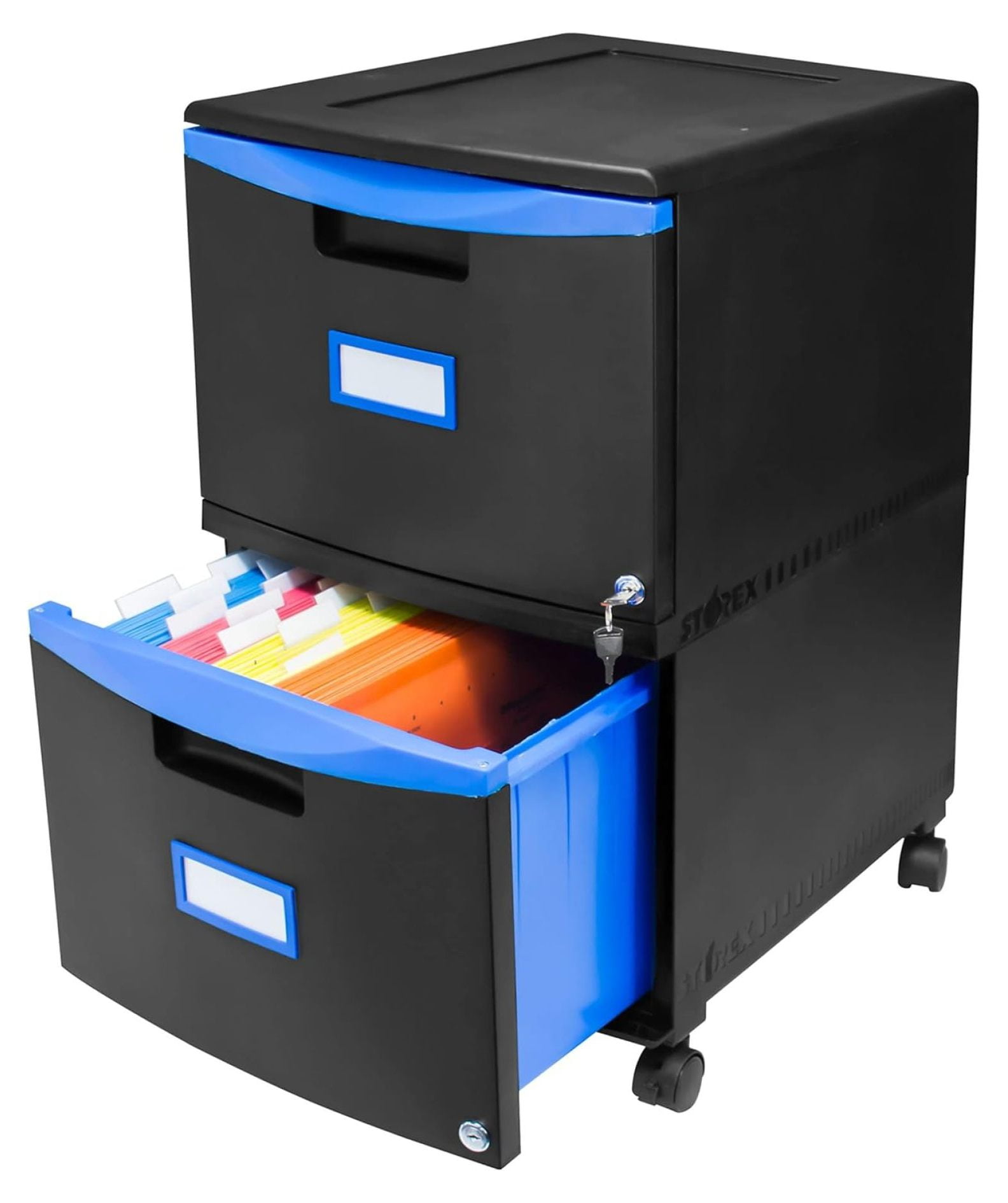 2 Drawer Plastic File Cabinet