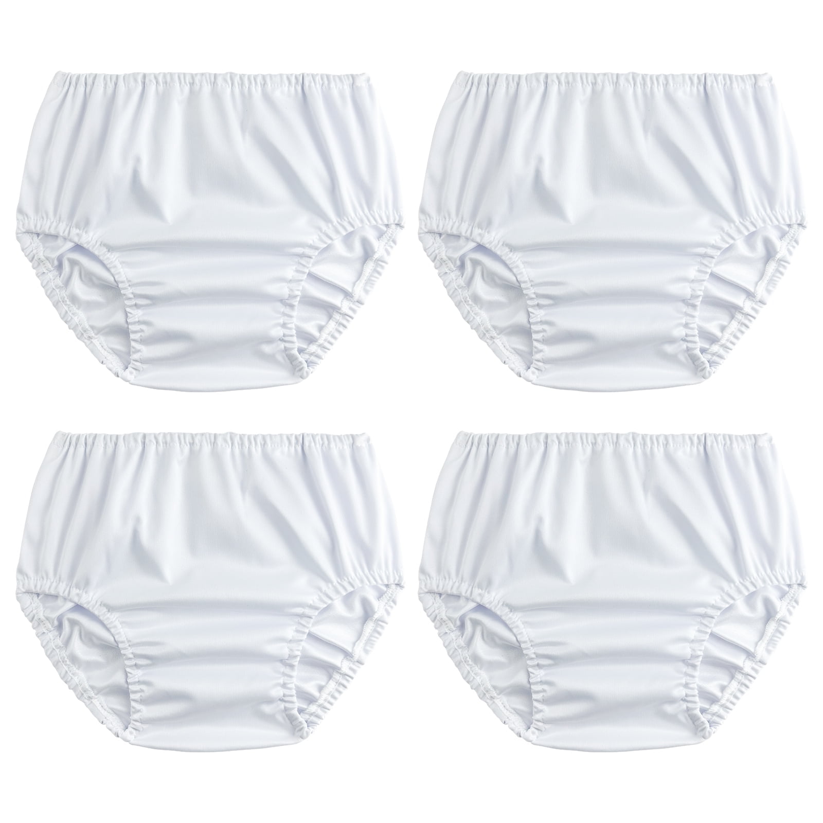 BISENKID Waterproof Plastic Diaper Covers, Reusable Swim Underwear, 4 ...