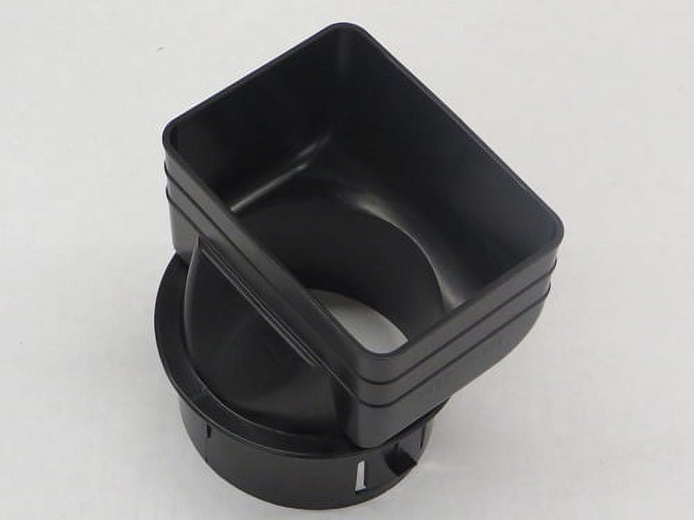 Plastic Universal Downspout to Drain Tile Adapter (3X4X4 CASE(3), BLACK ...