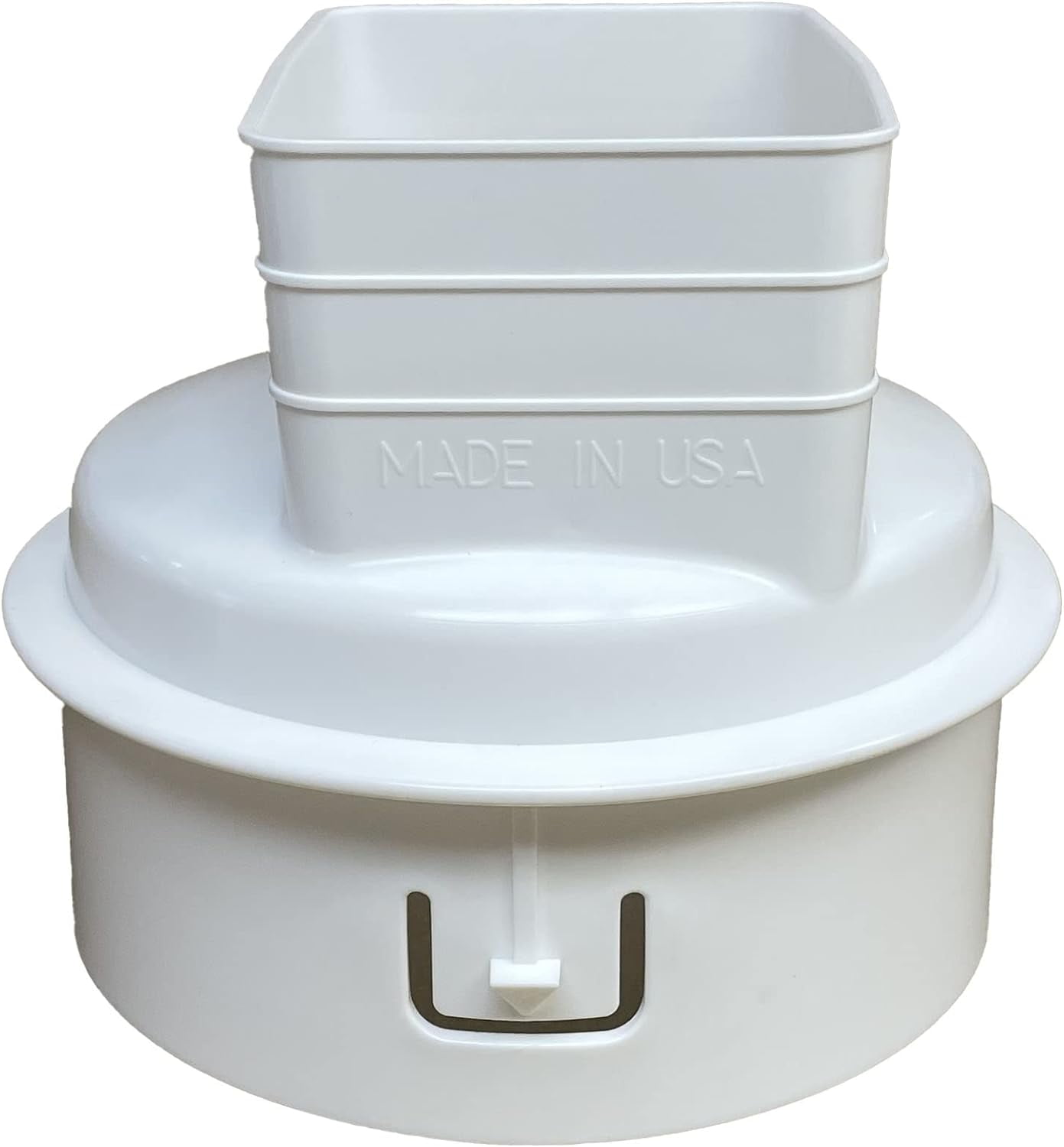 Plastic Universal Downspout to Drain Tile Adapter (3x4x6, WHITE), Made ...