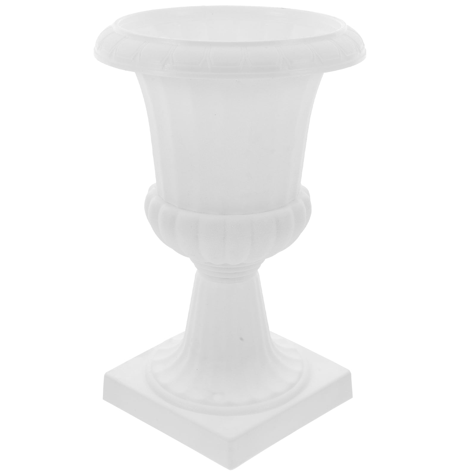 Plastic Urn Flower Pot Roman Planter Pots Urn Decoration (White ...