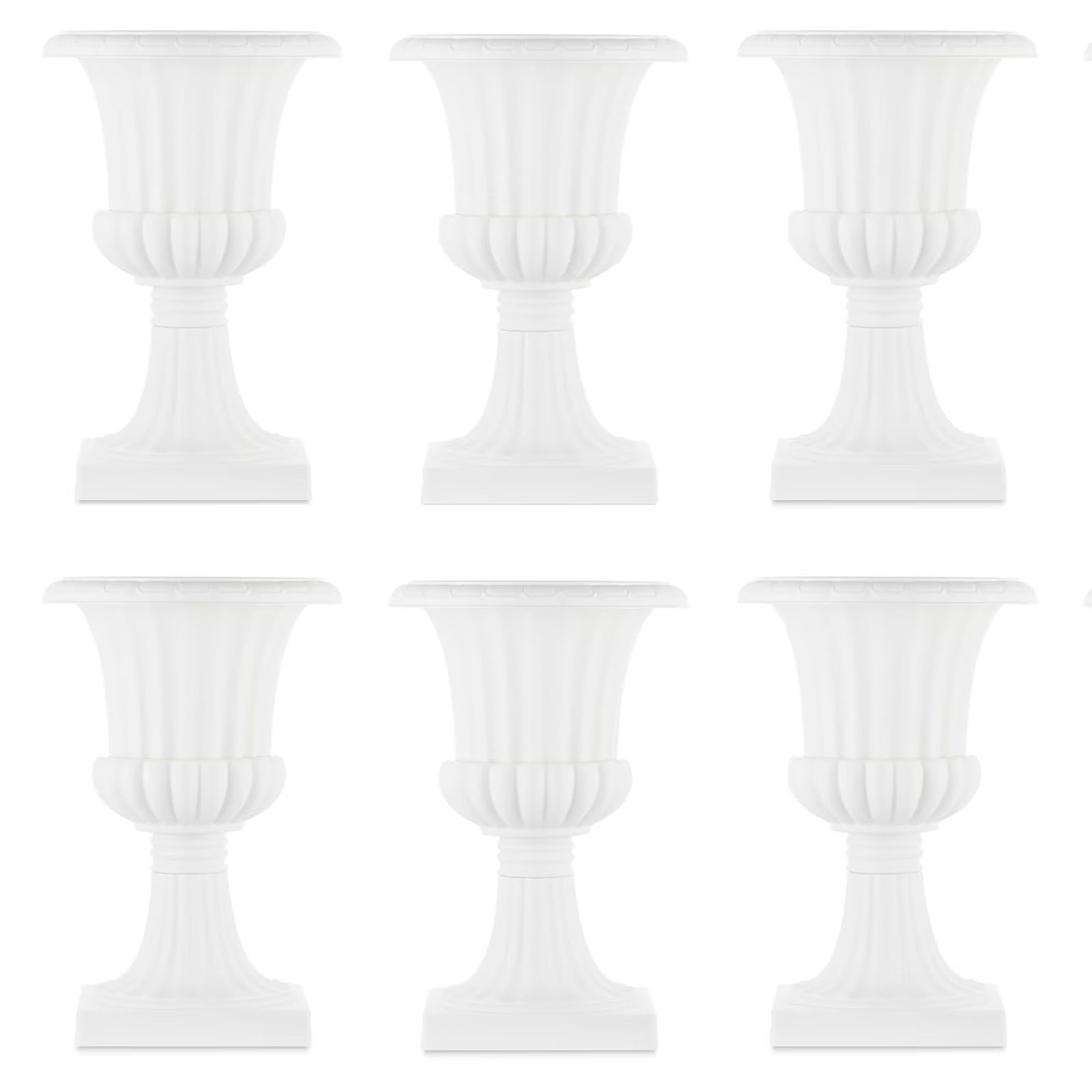 Walmart 19.7 inch Tall Lightweight Plastic Urn Planter, Deep Pot for ...