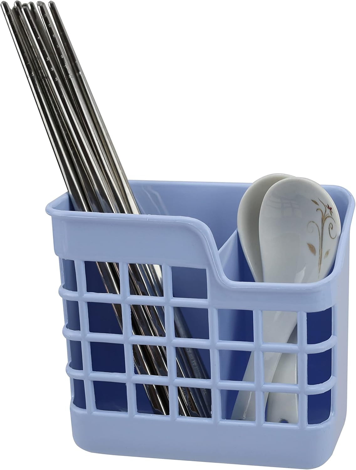 Plastic Utensil Holder Silverware Organizer Cutlery Drying Rack with ...