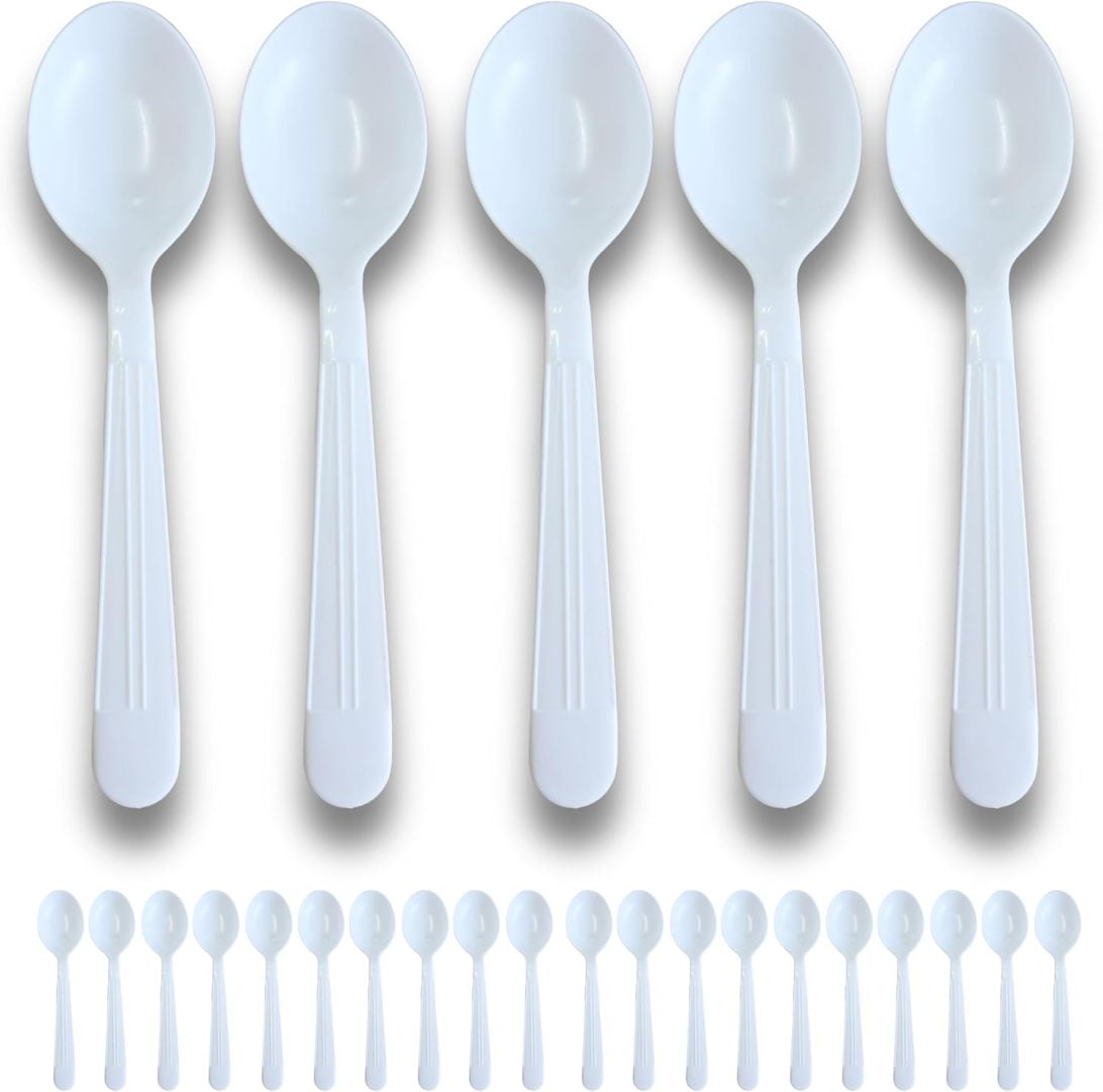 Plastic Utensils Spoon Individual packaging Silverware Bulk Pack ...