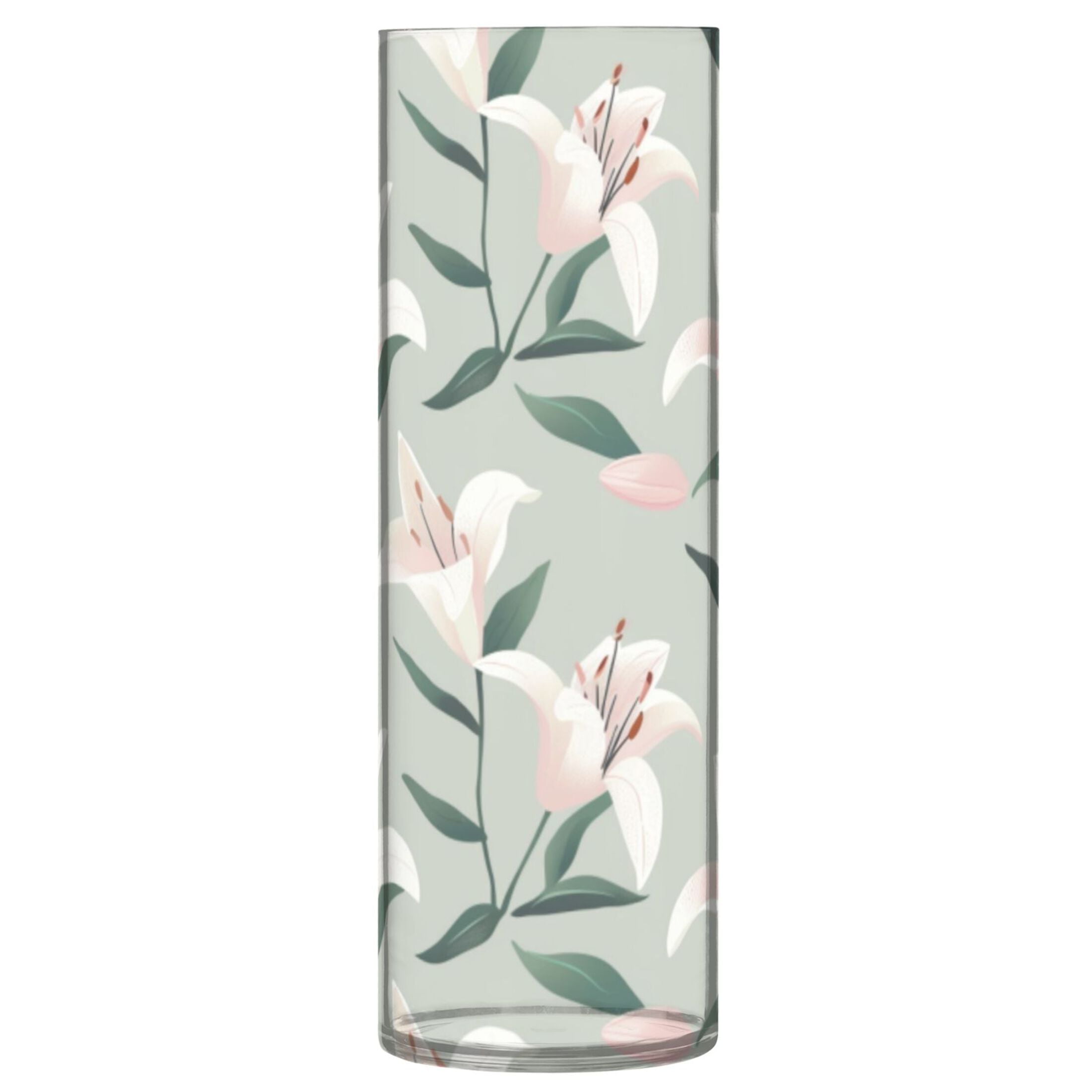 Plastic Vase 11.8 x 3.9 Inch Vase Transparent Non-Breakable Plastic ...