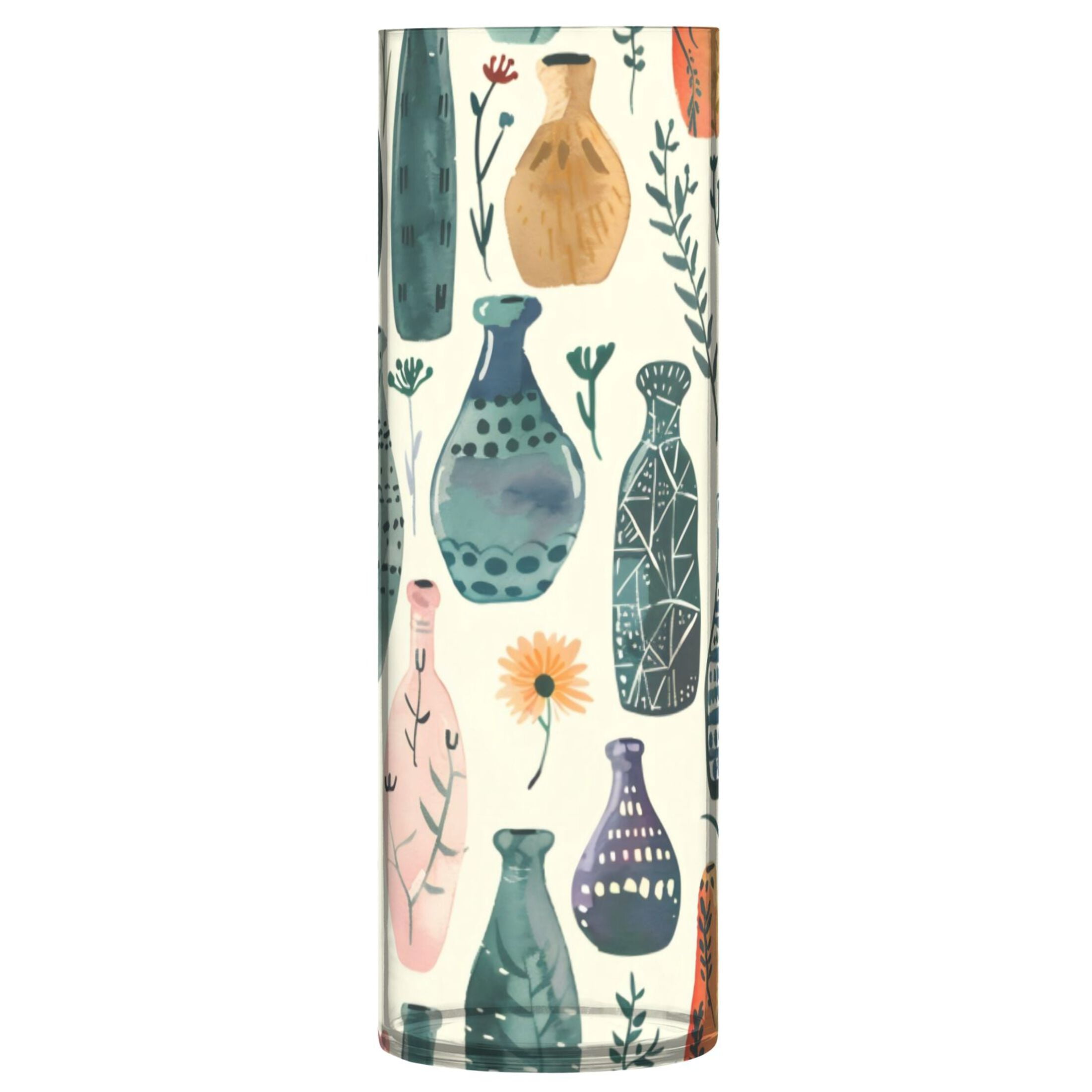 Plastic Vase 11.8 x 3.9 Inch Vase Transparent Non-Breakable Plastic ...