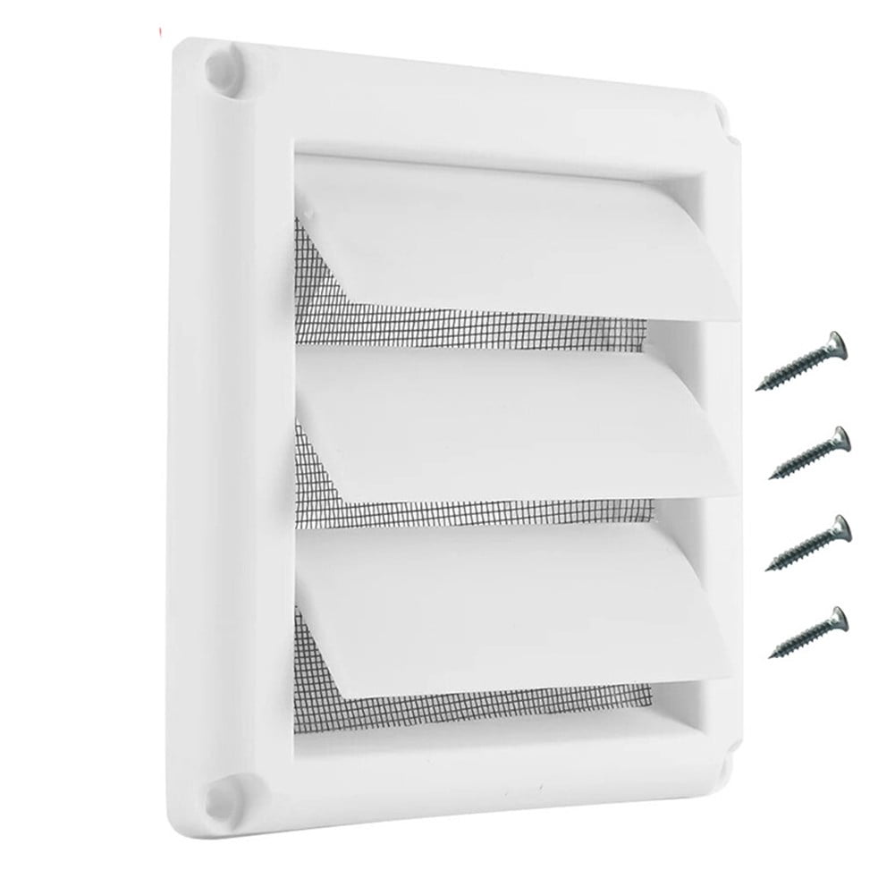 Plastic Ventilation Grille With Insect Screen And Screws For ...