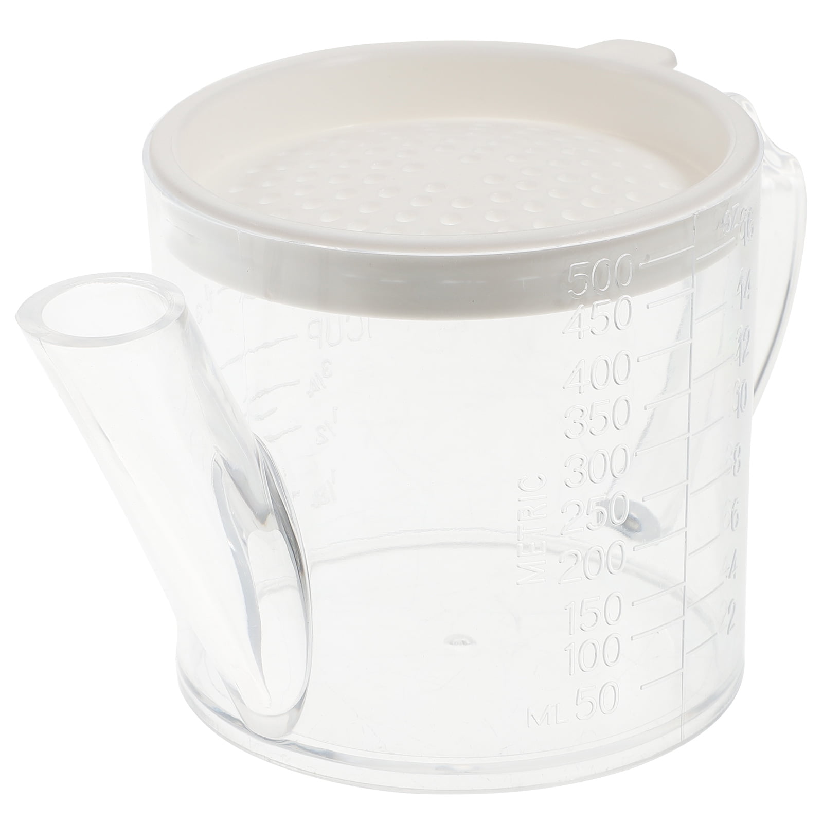 Worgeous Transparent Plastic Oil Dispenser Bottle with Scale Design for ...