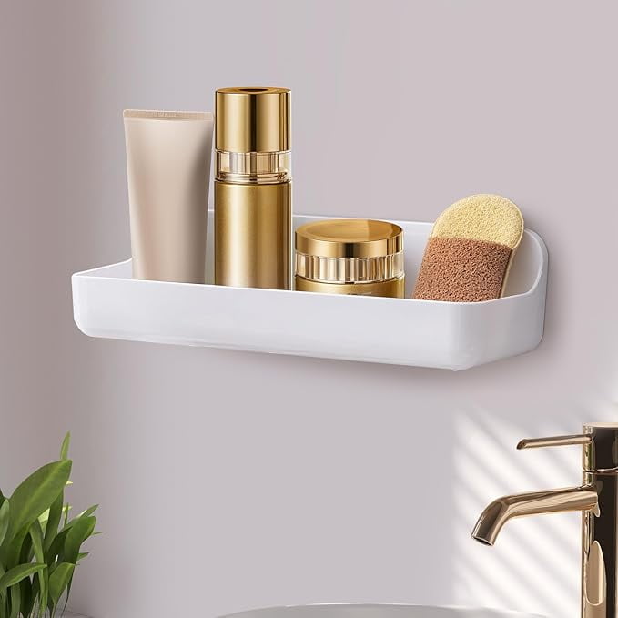 Plastic Wall Mount Organizer, Adhesive Storage Box Organizer No ...