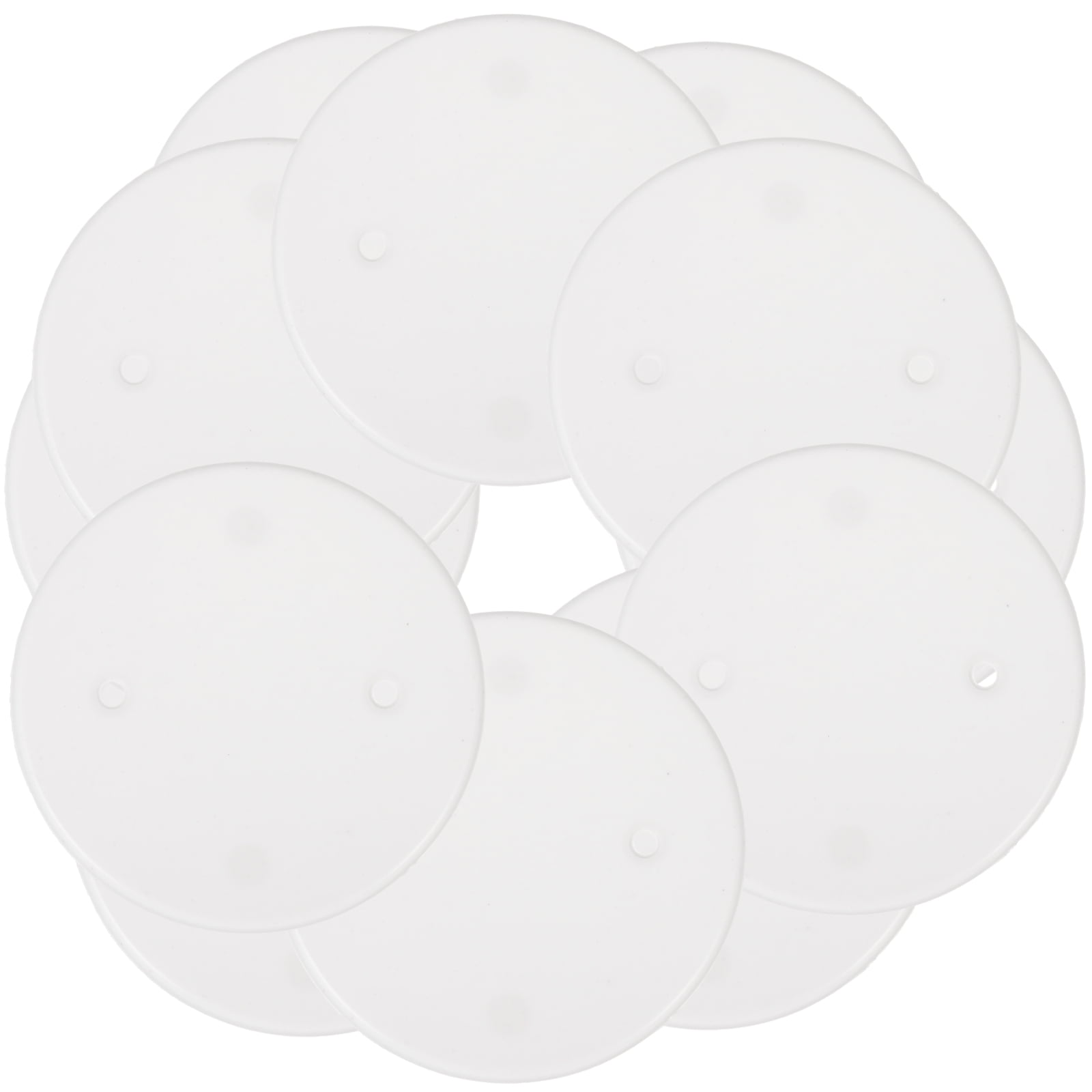 Plastic Wall Panel Wire Round Cover Blank Face Plate White Light ...